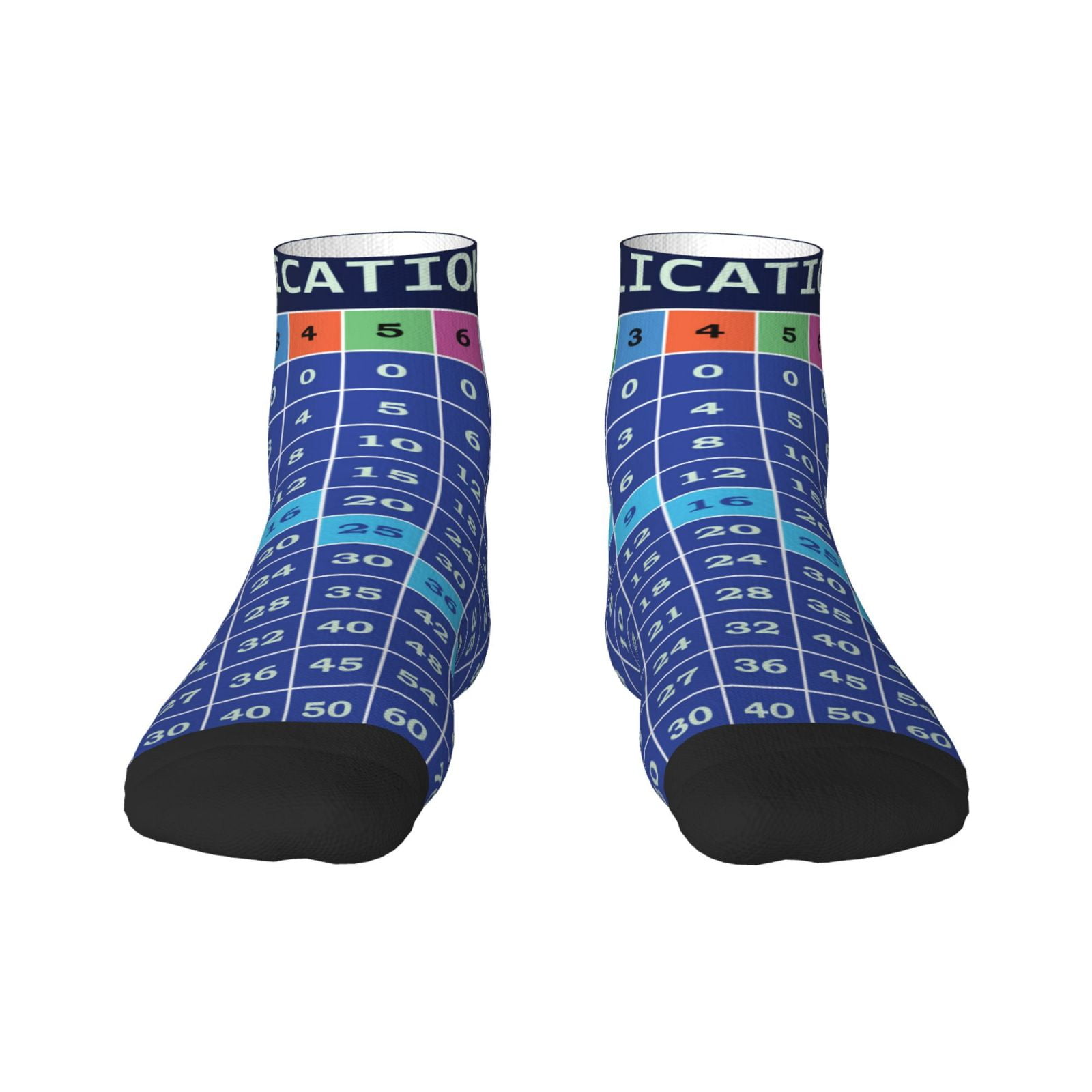 Salouo Multiplication Table Pattern Unisex Middle Tube Socks,Middle ...