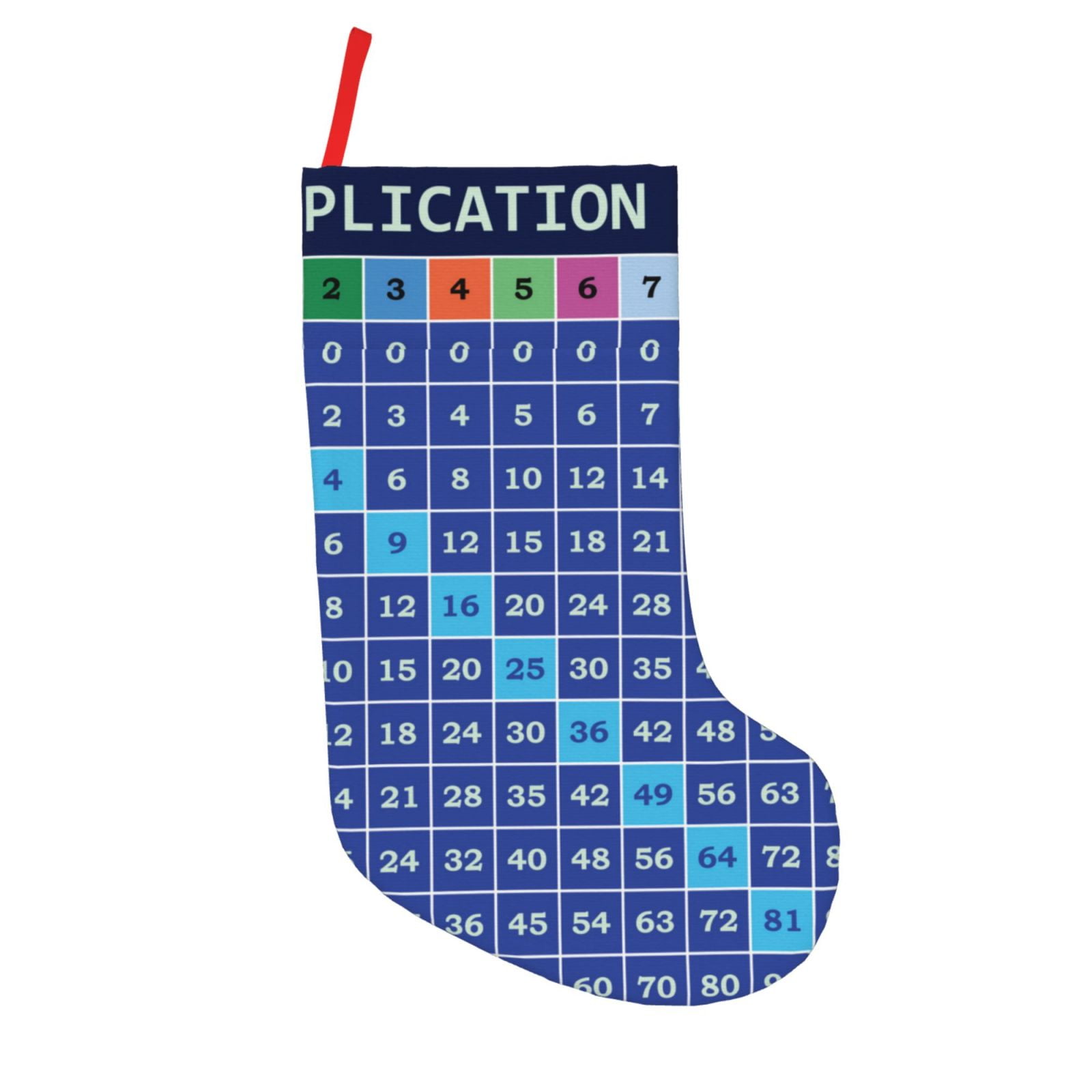 Salouo Multiplication Table Print Christmas Decorations Stockings 1 ...