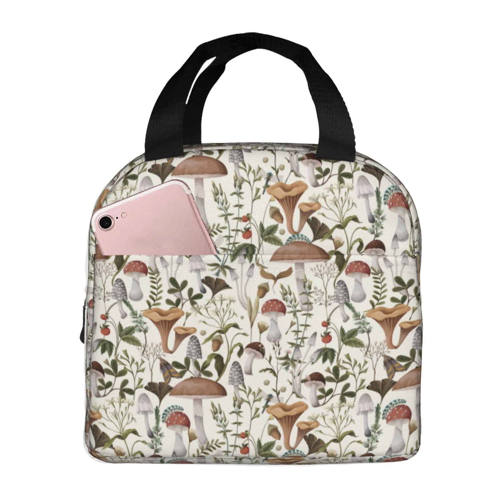 Salouo Mushroom Garnish for Unisex Lunch Bag Leakproof Lunch Tote Large ...
