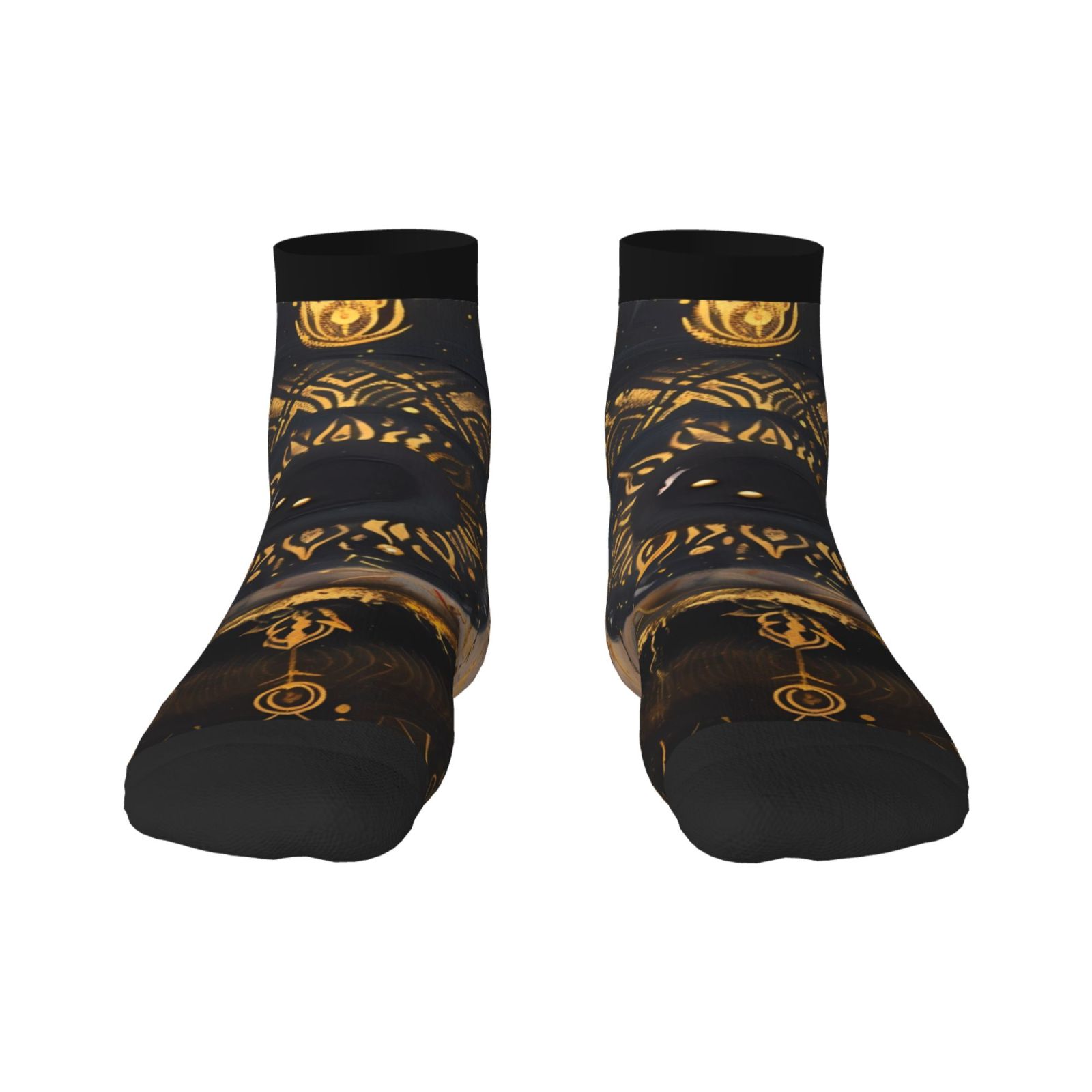 Salouo Mystical Golden Eye Pattern Unisex Middle Tube Socks,Middle ...