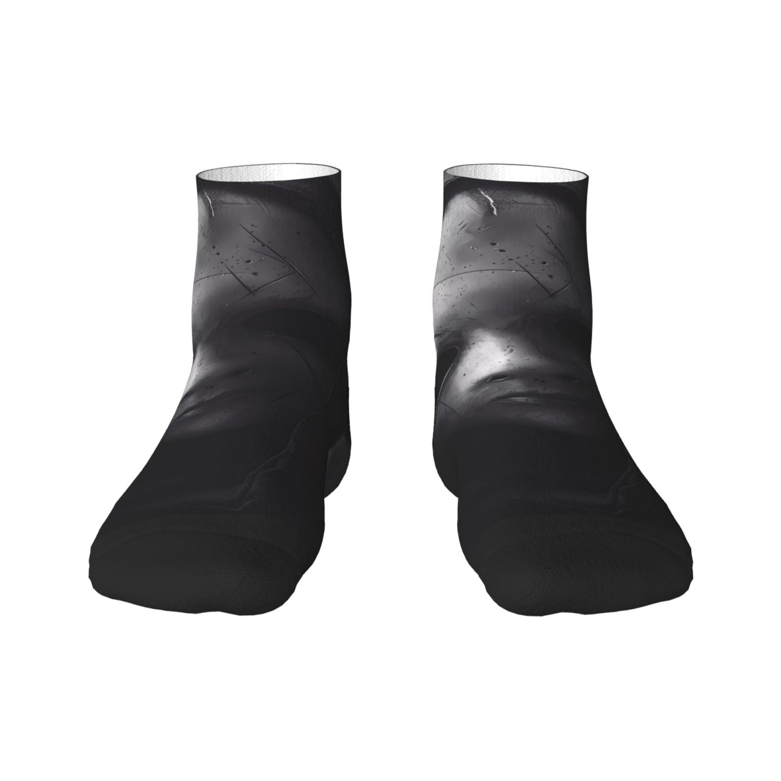 Salouo Mystical Masked Figure Monochrome Pattern Unisex Middle Tube ...