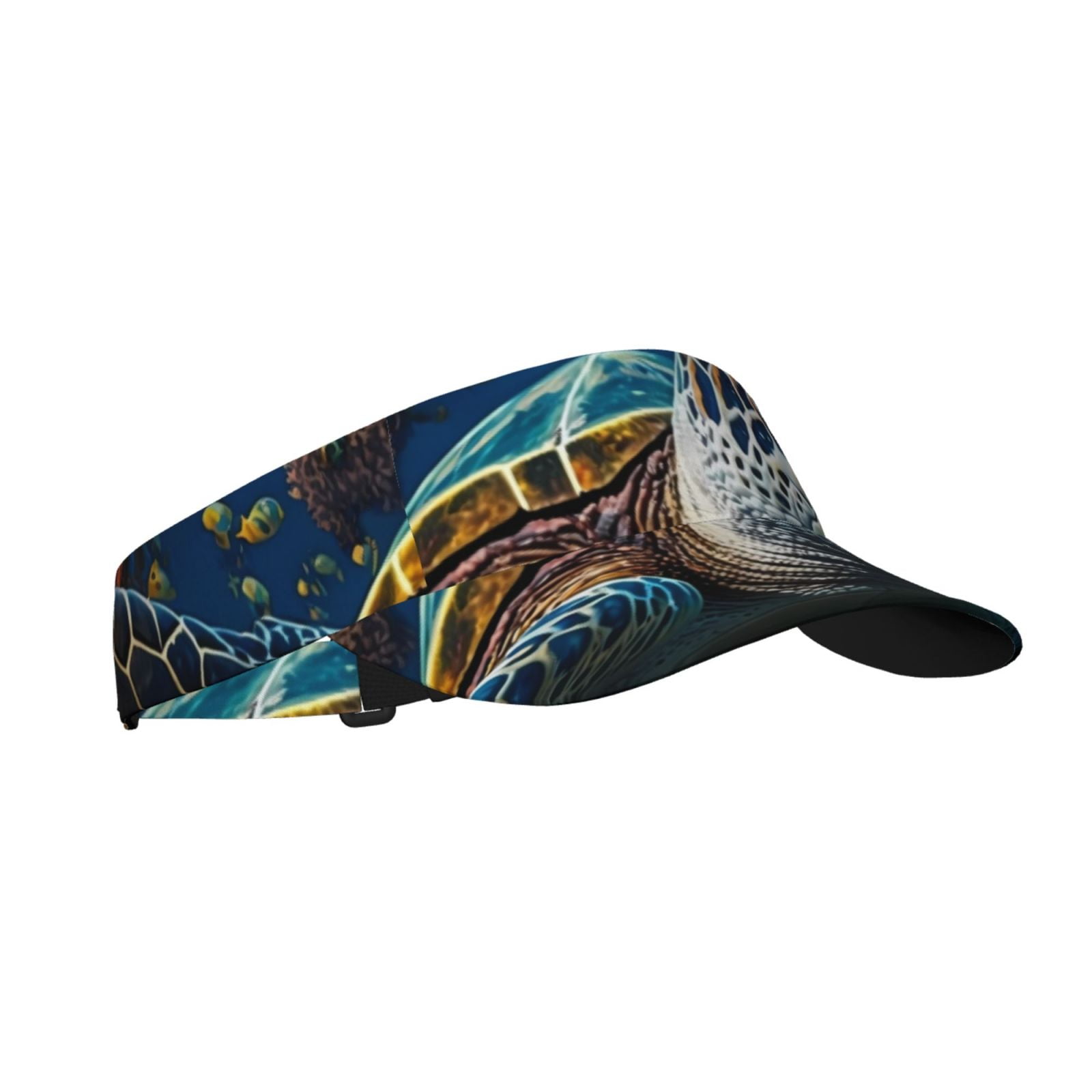 Salouo Ocean Coral Turtle Pattern Sport Sun Visor Hats,1-Piece of Adult ...