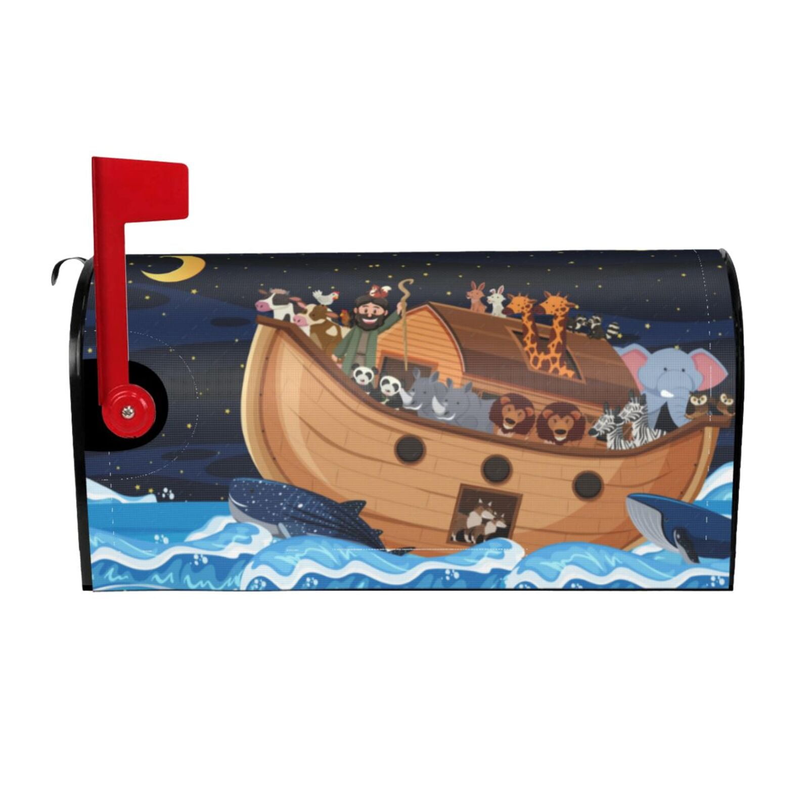 Salouo Ocean Scene with Noah's Ark for Magnetic Mailbox Covers ...