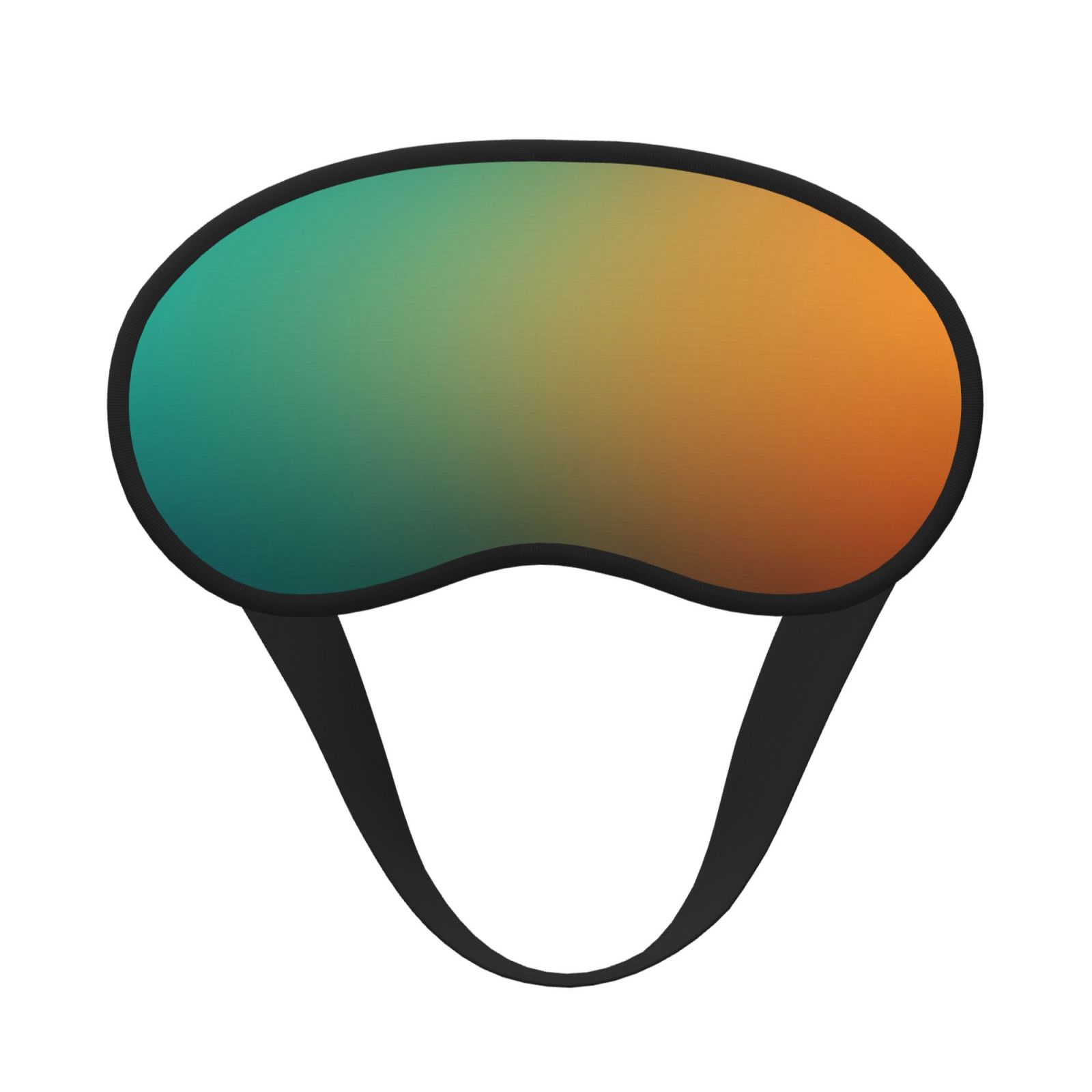 Salouo Orange To Teal Gradient Pattern Eye Masks, 1-Pack Sleep Mask Eye Cover Washable Sleeping ...