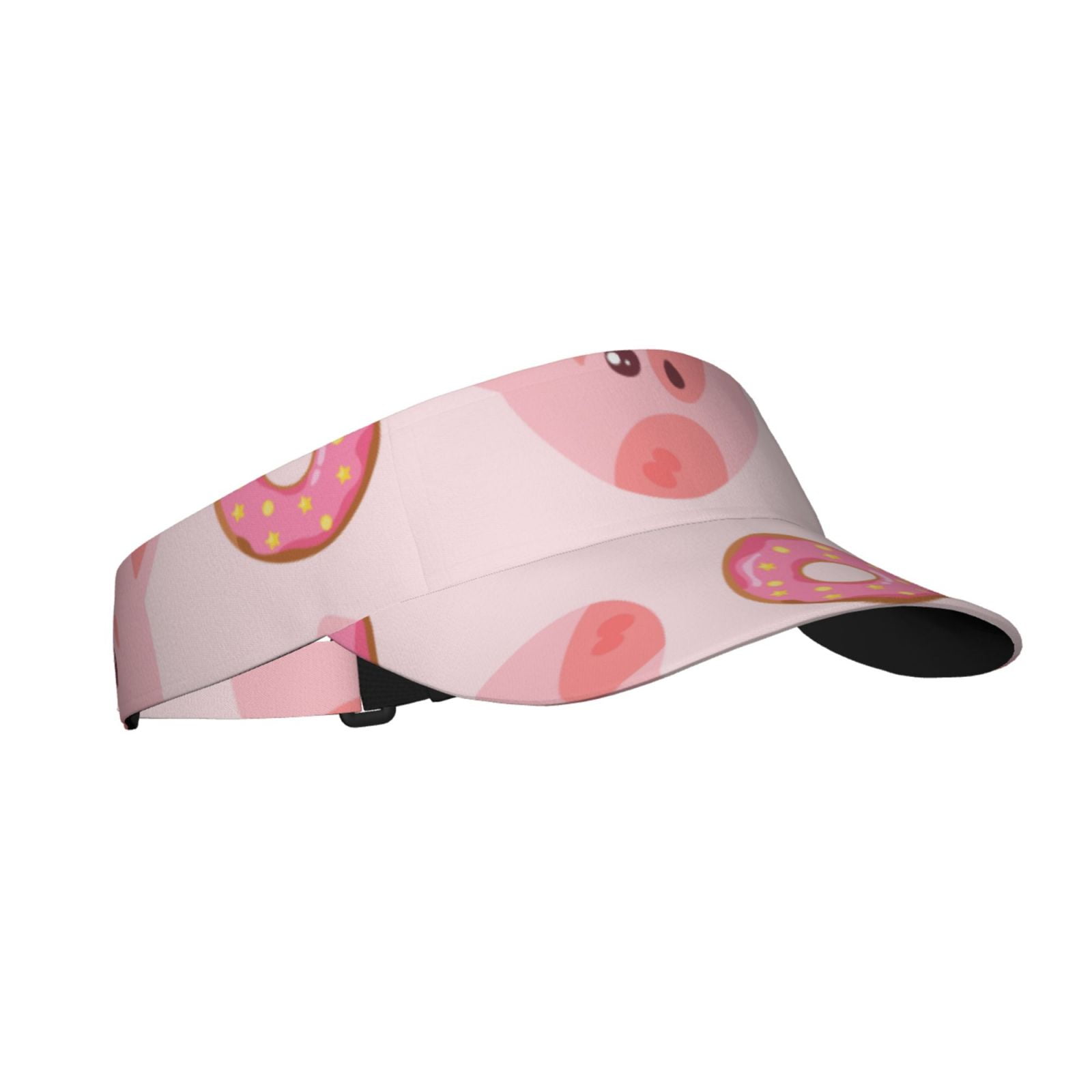 Salouo Pigs Head And Donuts Pattern Sport Sun Visor Hats,1-Piece of ...
