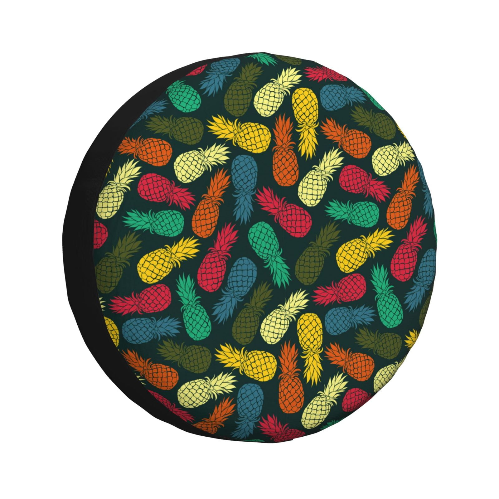Salouo Pineapple Fruit Colorful Print Spare Tire Cover 14-17 inch Spare ...