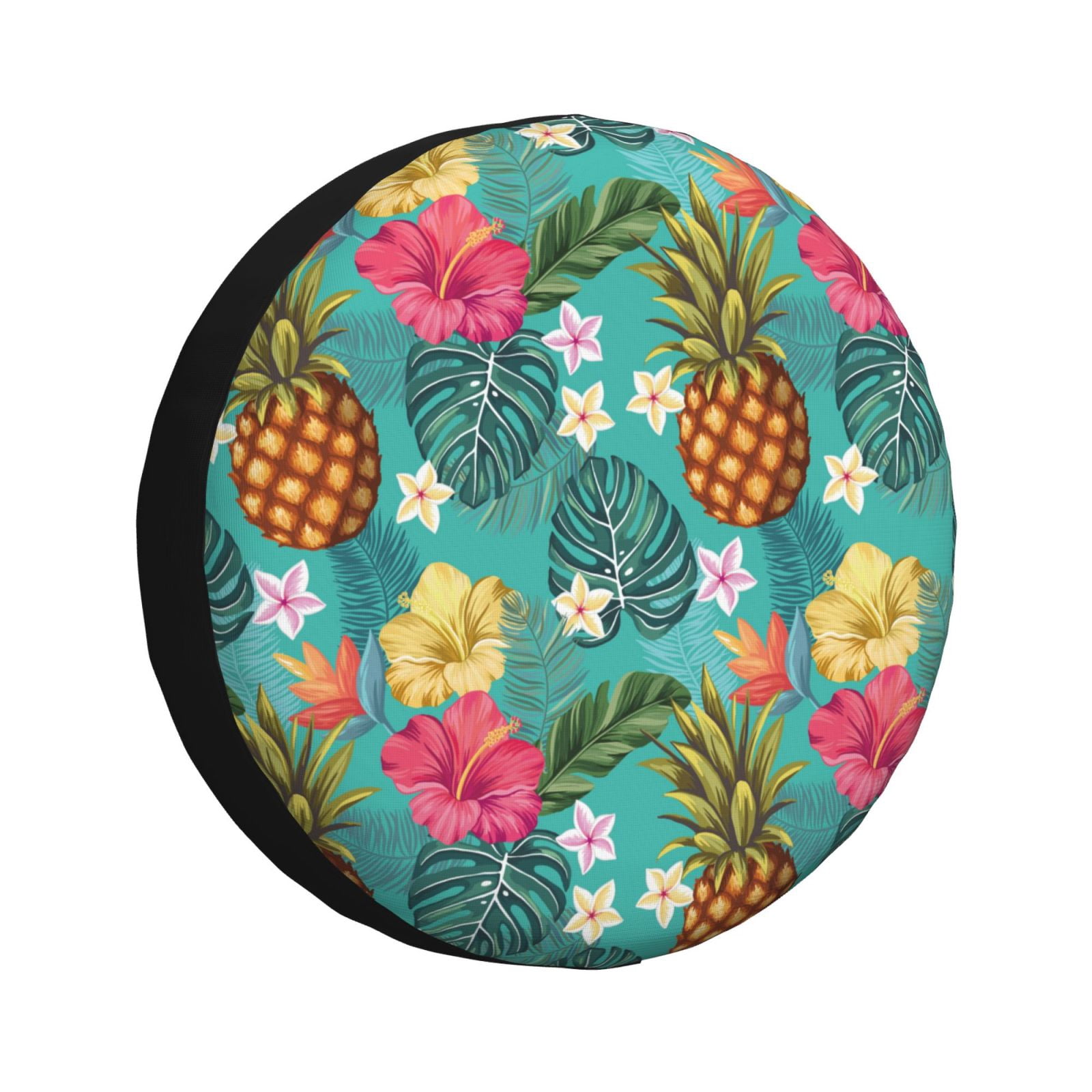 Salouo Pineapple Print Spare Tire Cover 14-17 inch Spare Tire Protector ...