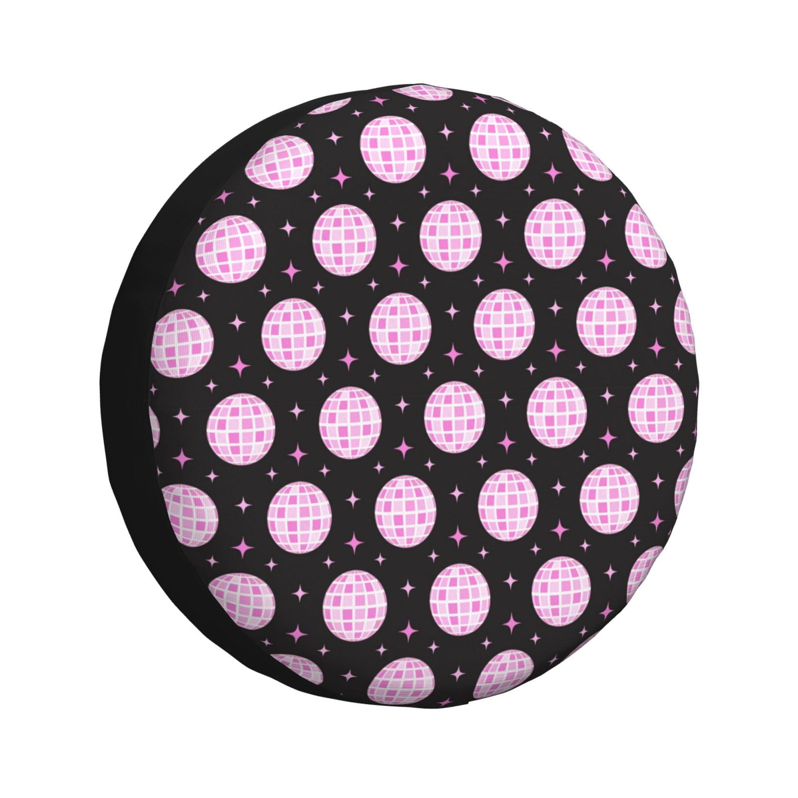 Salouo Pink Groovy Disco Ball Print Spare Tire Cover 14-17 inch Spare ...