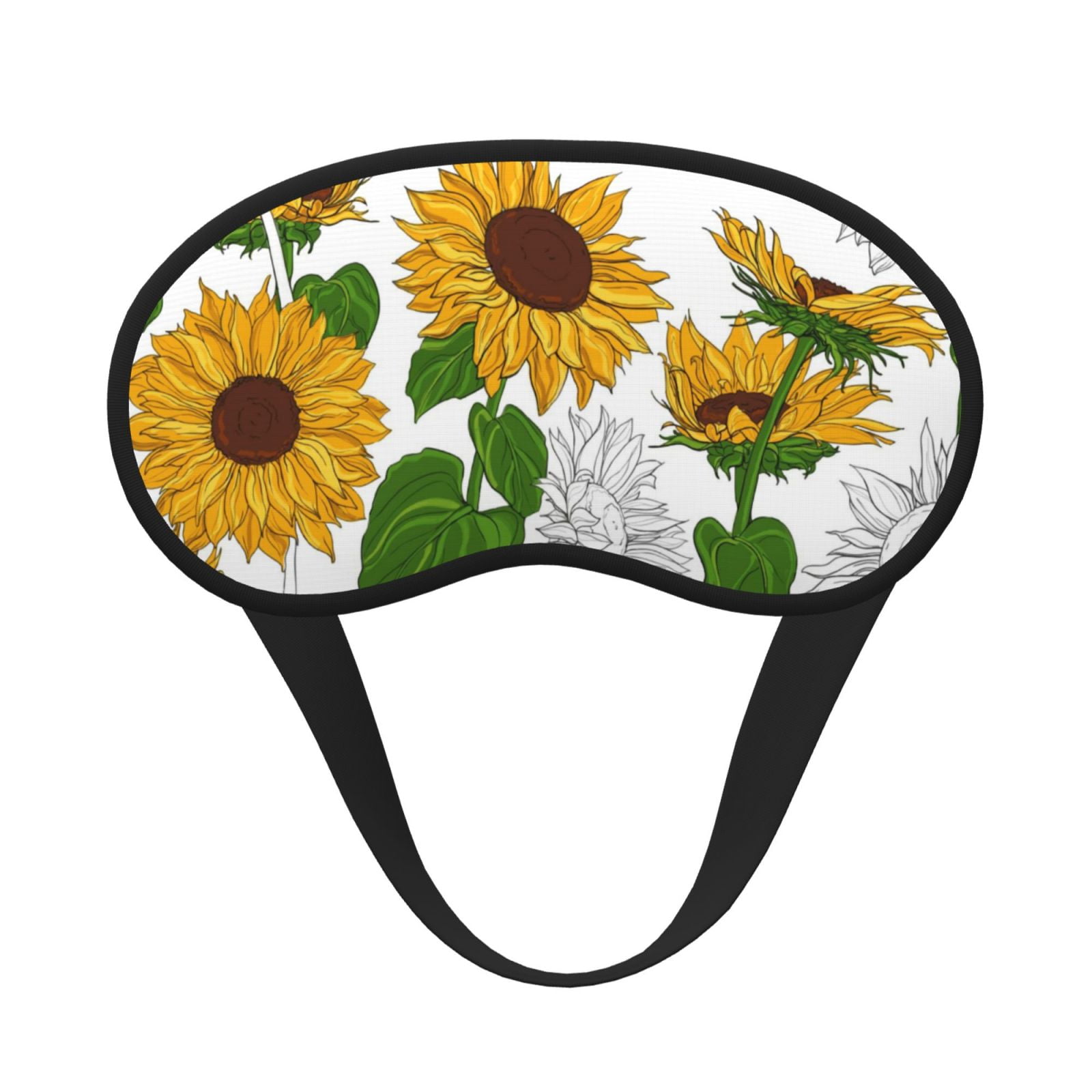 Salouo Plump Sunflower And Sketch Pattern Eye Masks, 1-Pack Sleep Mask ...