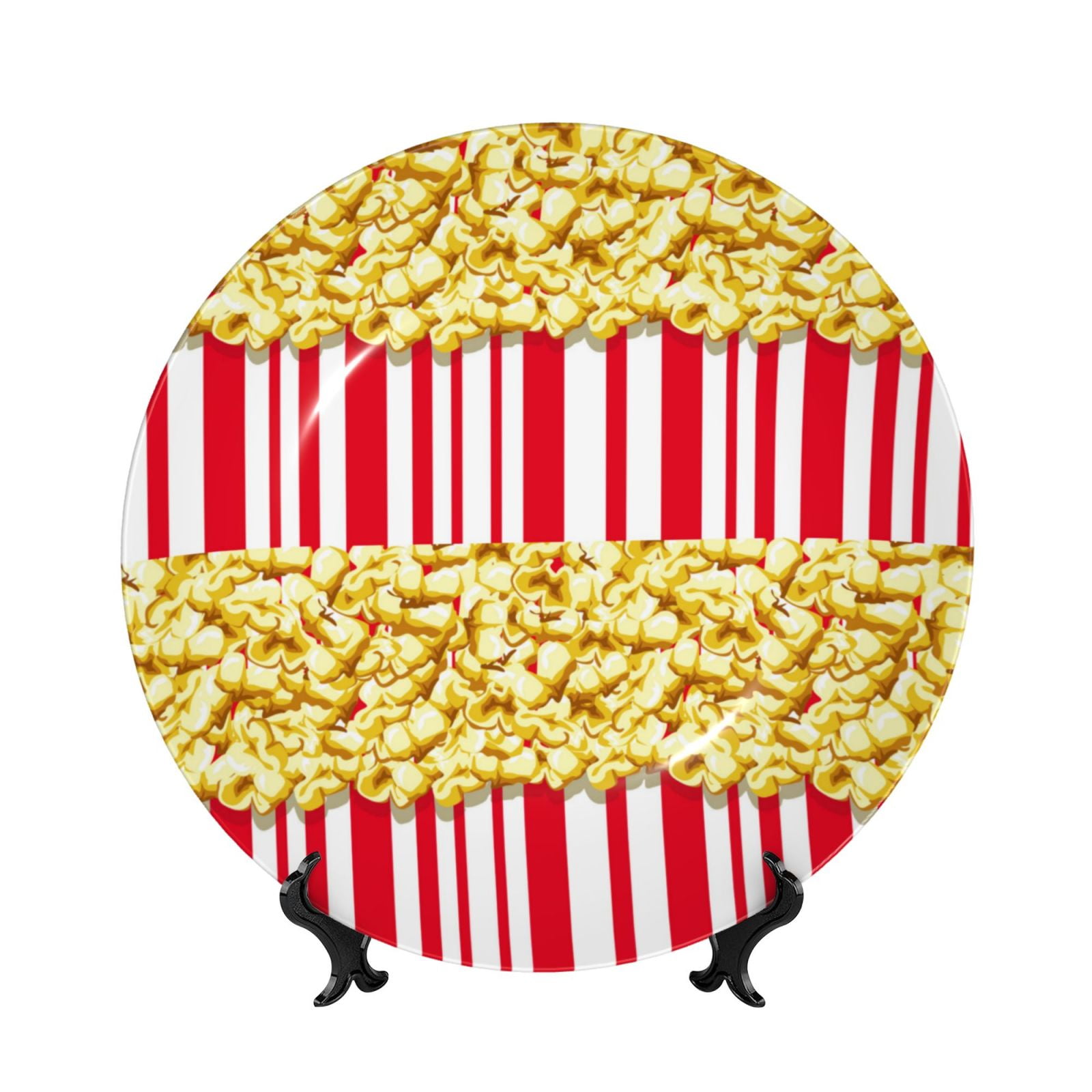 Salouo Popcorn Pattern Bone China Decorative Plate,Holiday Decor ...