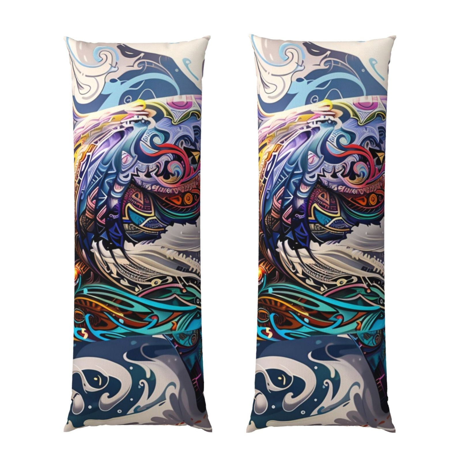 Salouo Psychedelic Shark Artwork 标题 - Walmart.com