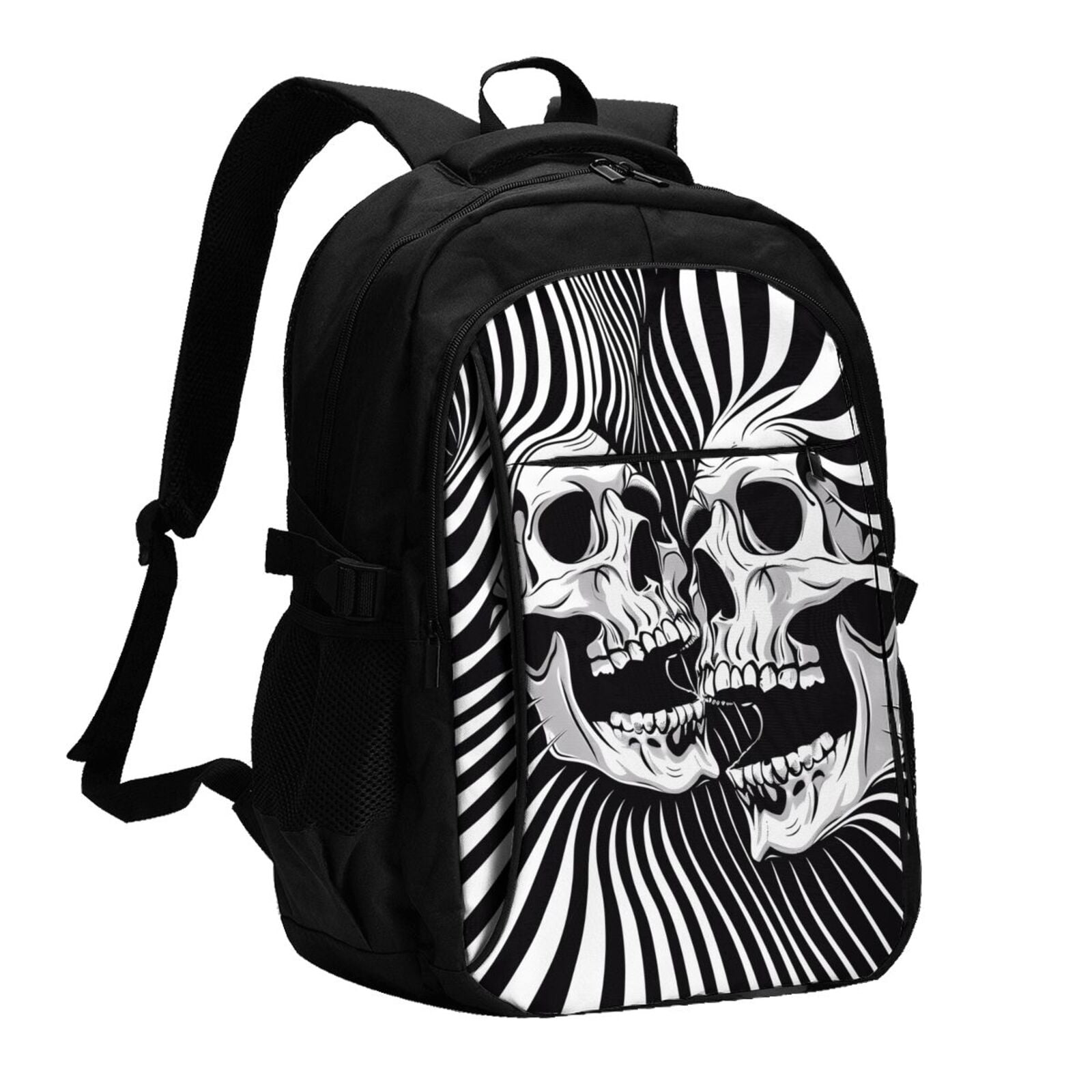 Salouo Psychedelic Skull Illusion Art Pattern Extra Large Travel Laptop ...