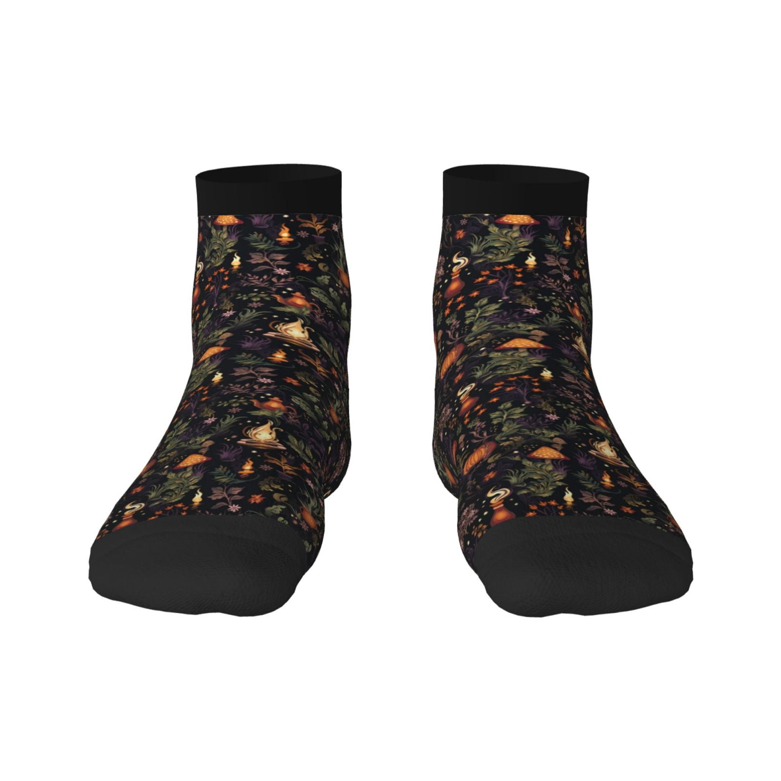 Salouo Pumpkin Plant Garden Pattern Unisex Middle Tube Socks,Middle ...