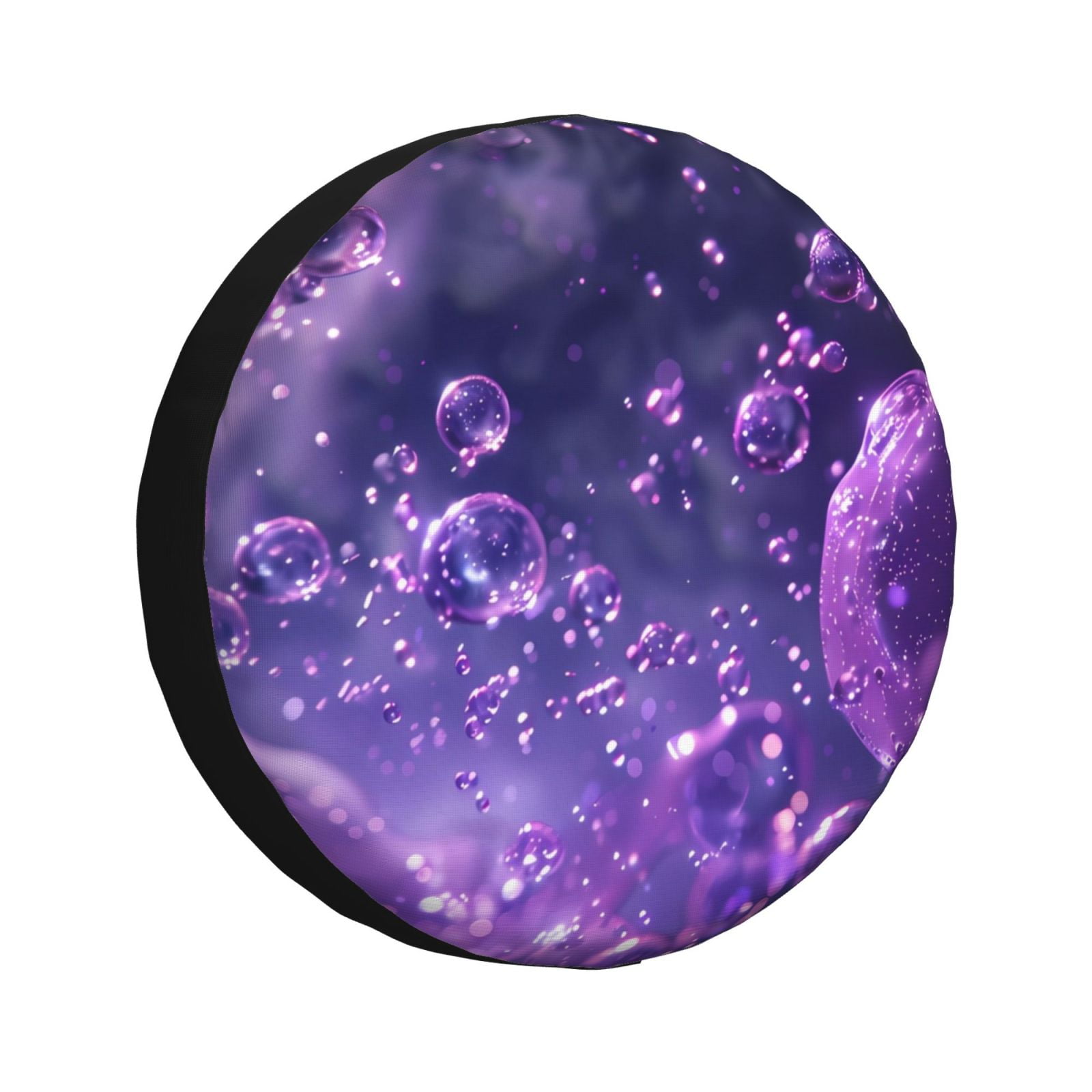 Salouo Purple Bubble Abstract Art Print Spare Tire Cover 14-17 inch ...