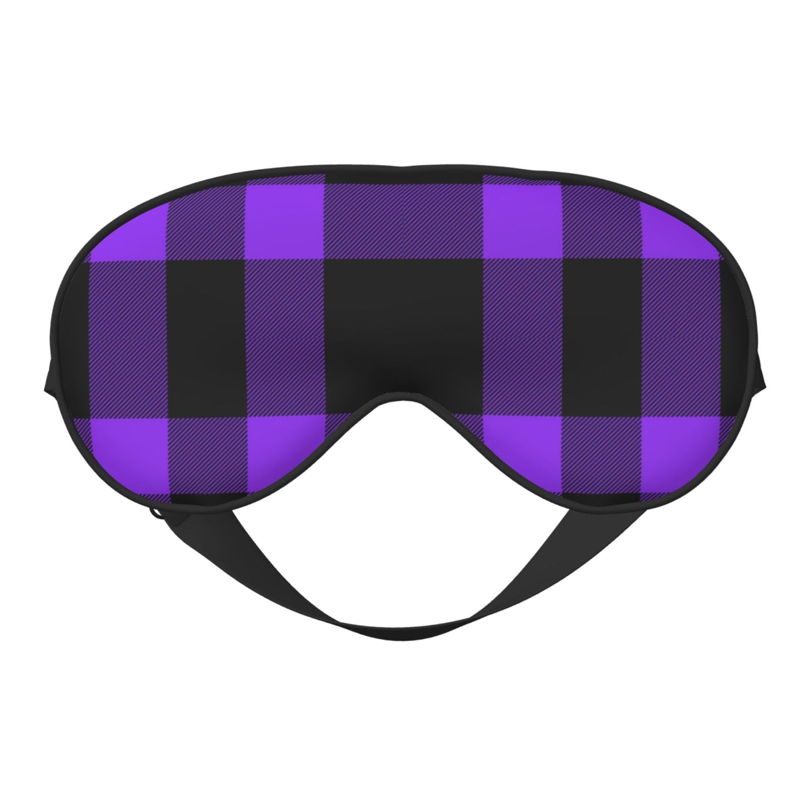 Salouo Purple Buffalo Plaid Pattern Sleep Mask,Sleep Eye Mask ...