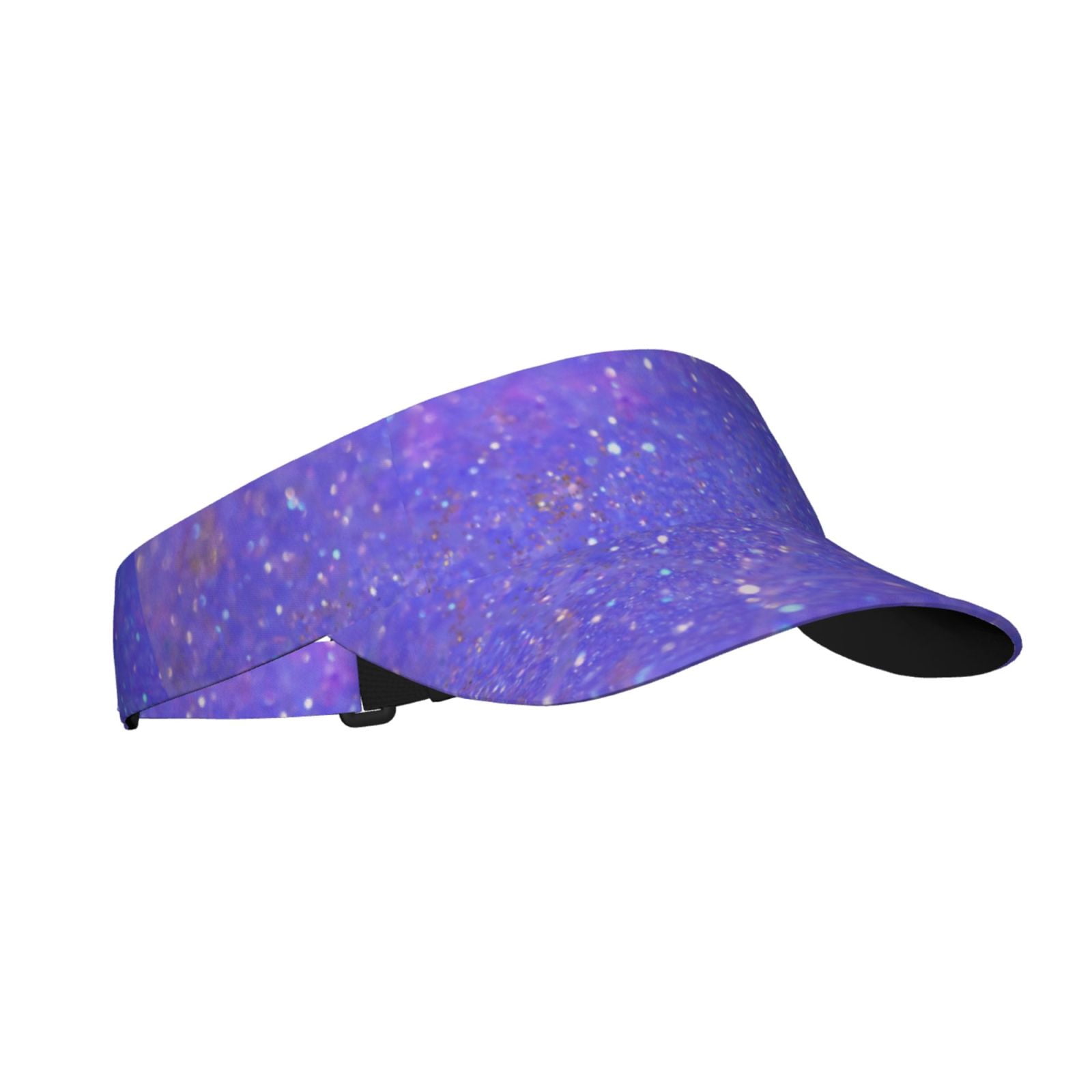 Salouo Purple Glitter Pattern Sport Sun Visor Hats,1-Piece of Adult ...