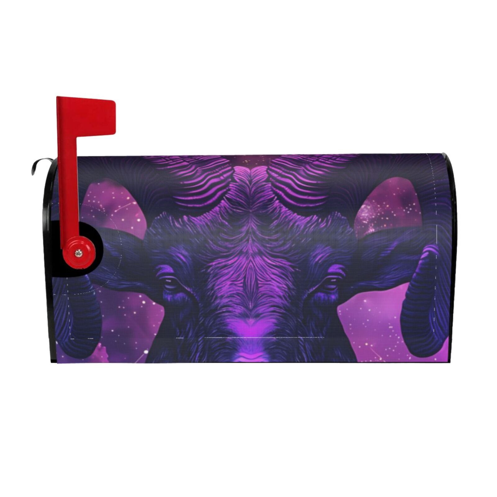 Salouo Purple Starry Sky Antelope for Magnetic Mailbox Covers ...