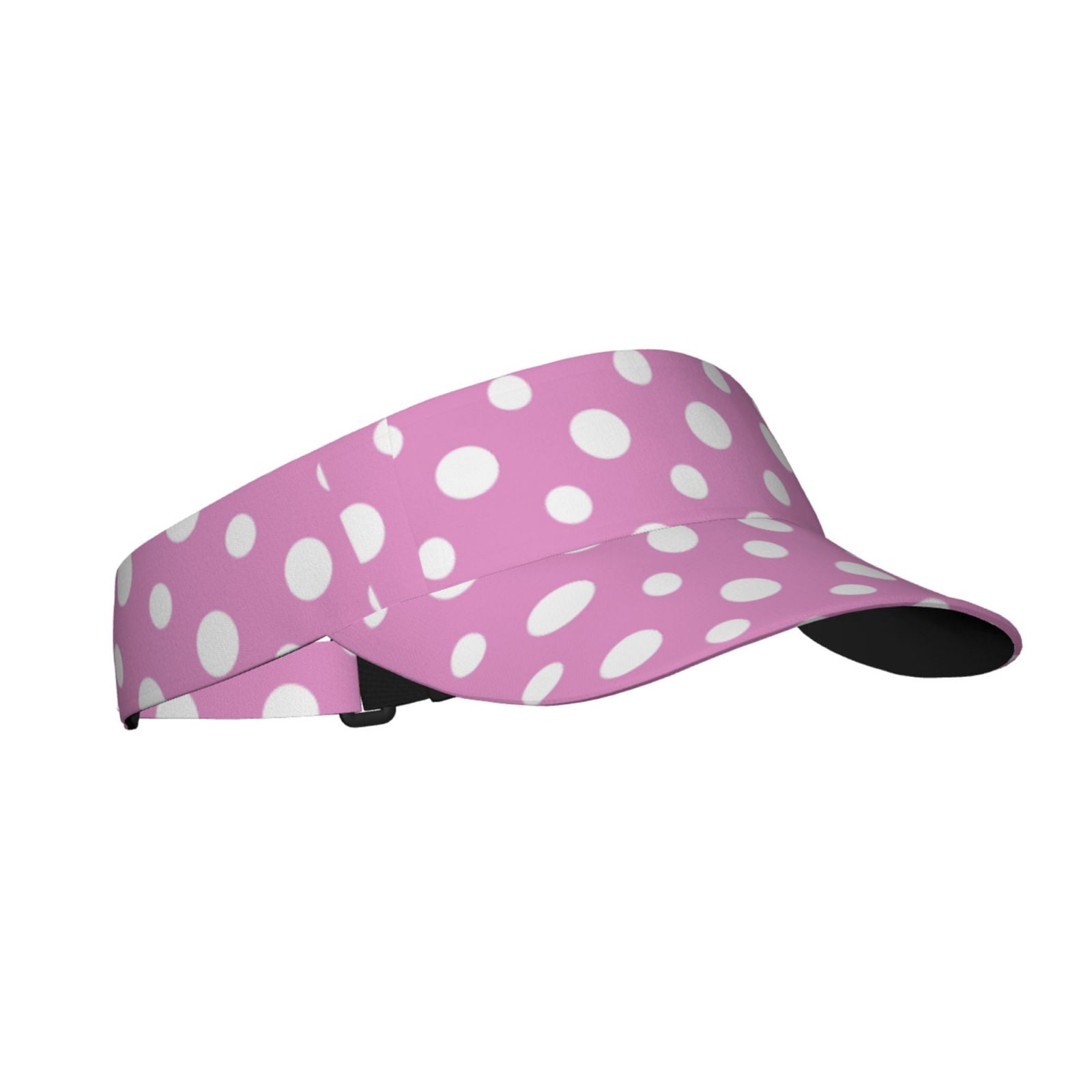 Salouo Purple And White Polka Dot Pattern Sport Sun Visor Hats,1-Piece ...