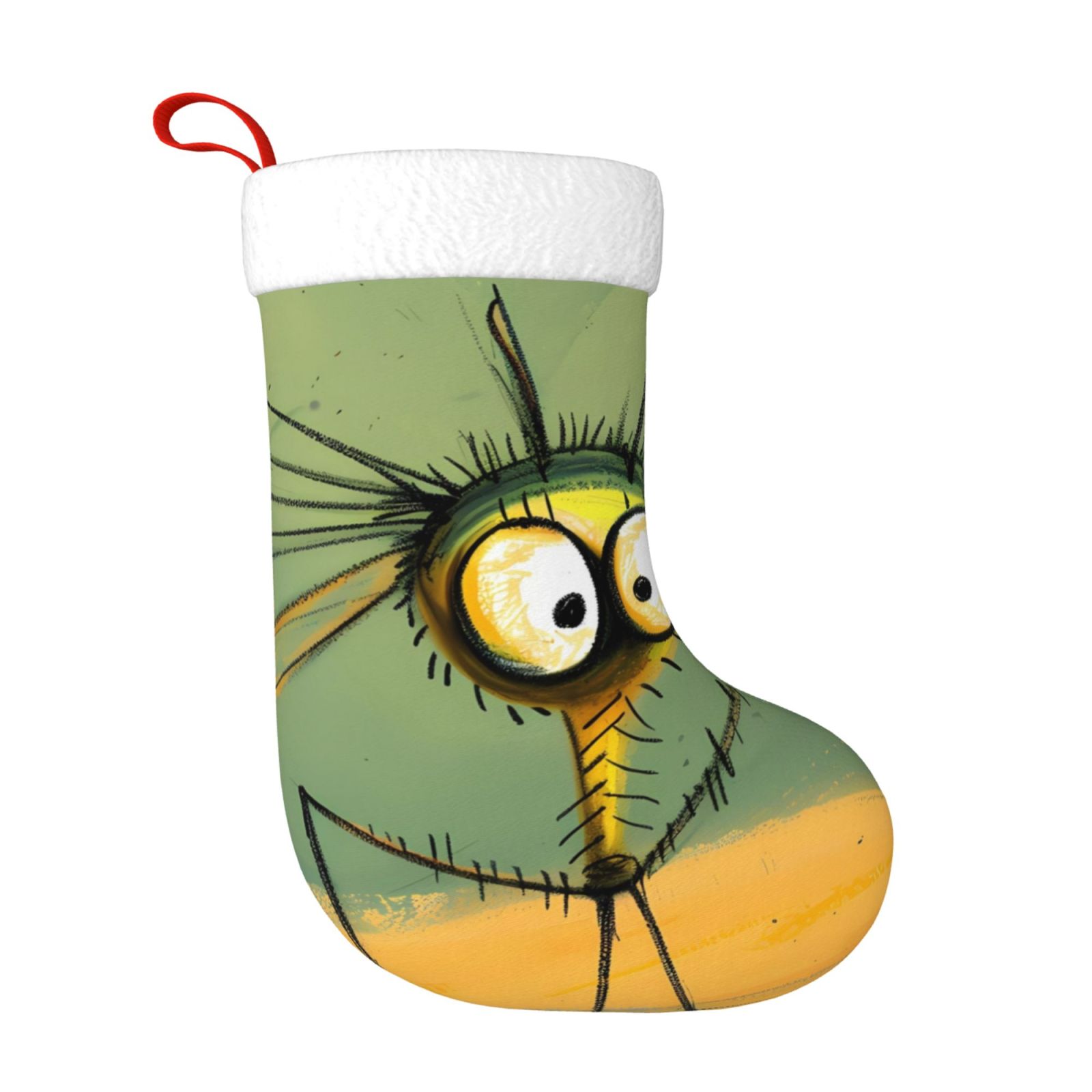 Salouo Quirky Cartoon 123 Print Christmas Stockings,Large Xmas Stocking ...