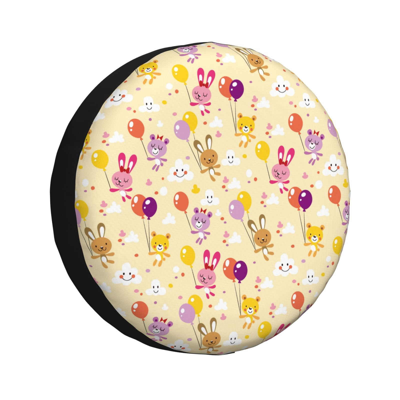 Salouo Rabbit And Balloon Print Spare Tire Cover 14-17 inch Spare Tire ...