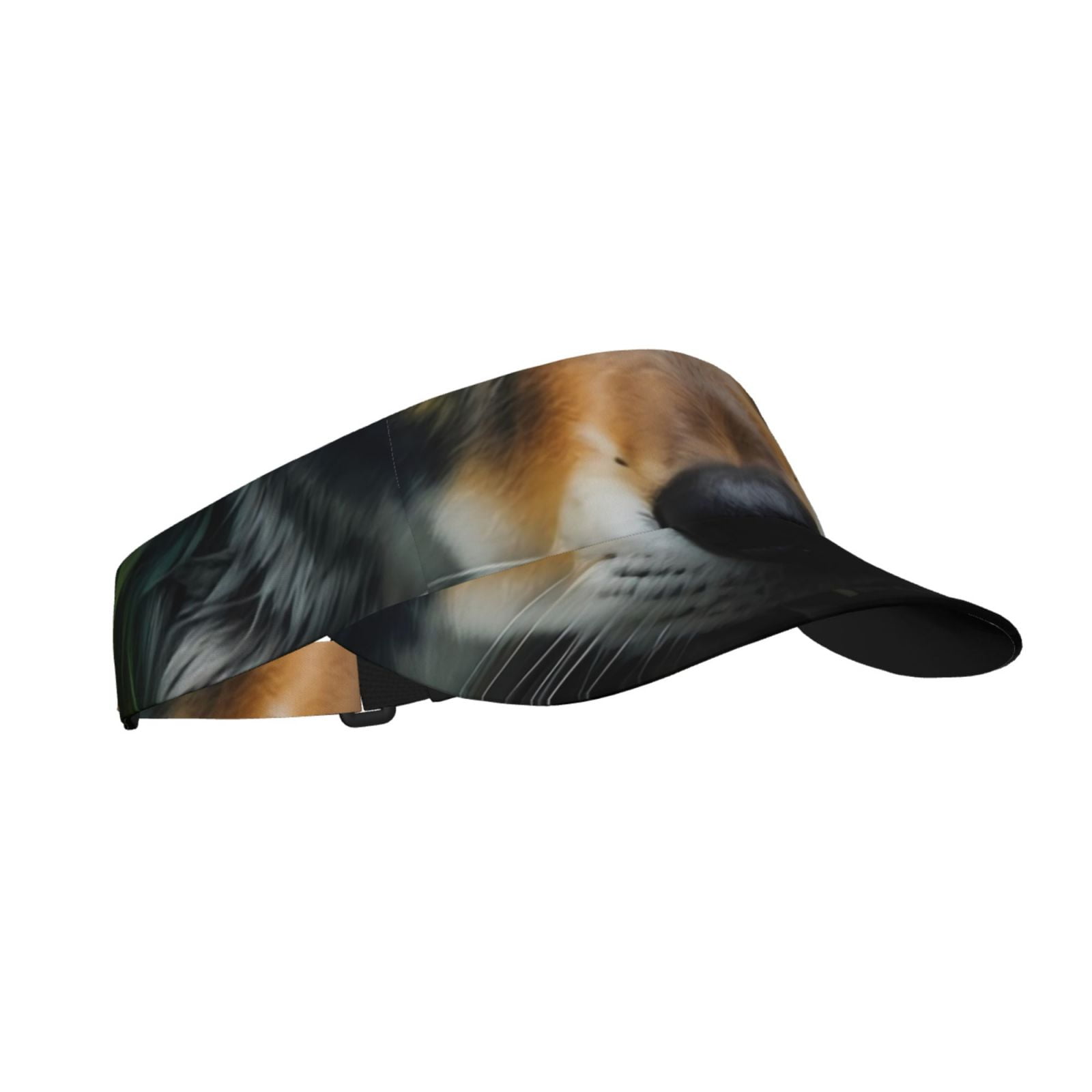 Salouo Realistic Style Colorful Wolf Pattern Sport Sun Visor Hats,1 ...