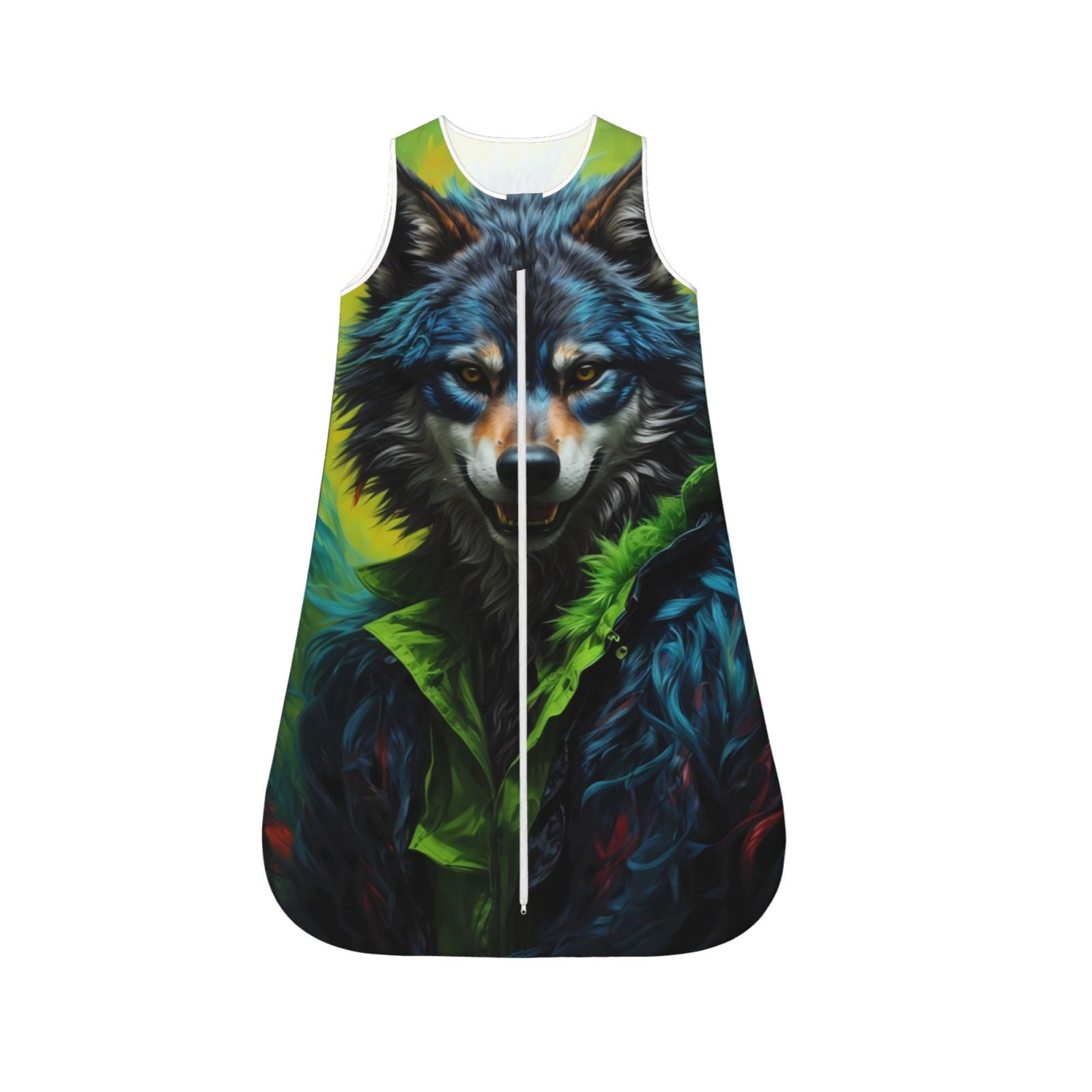 Salouo Realistic Style Wolf Warrior Print Baby Sleep Sack Wearable ...