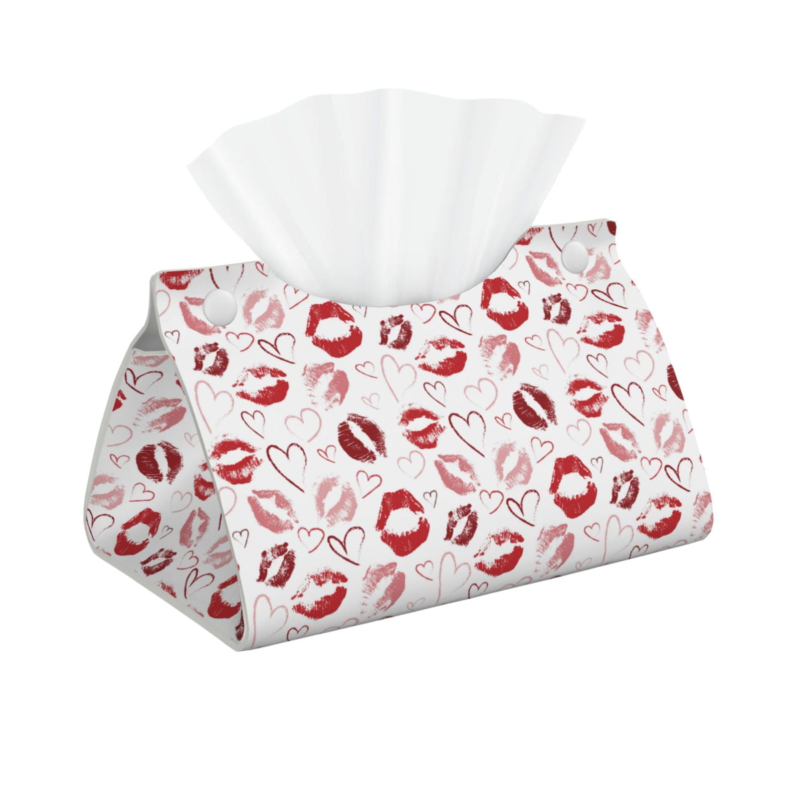 Salouo Red Lips Pattern Long Tissue Box Cover Rectangular–Plus Size ...