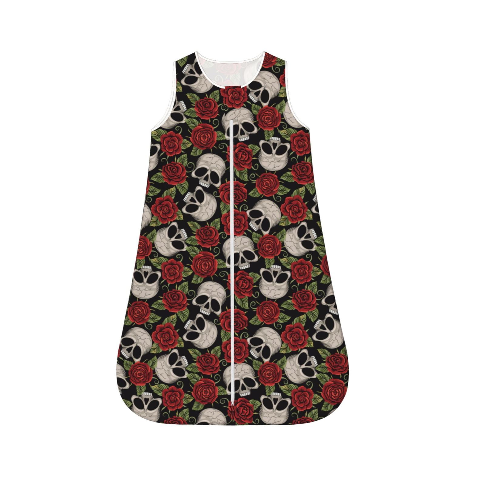 Salouo Red Rose Skull Print Baby Sleep Sack Wearable Blanket for Babies ...