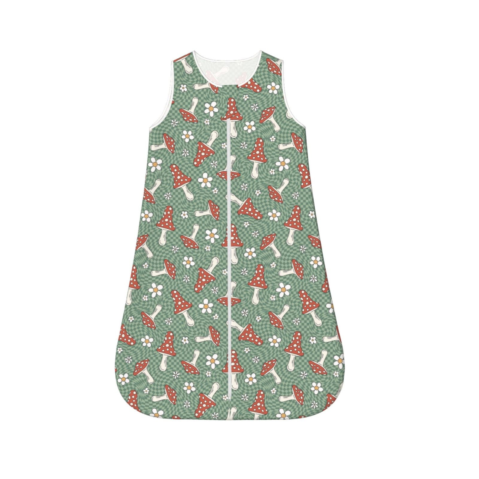 Salouo Retro Hippie Groovy Mushroom Print Baby Sleep Sack Wearable ...