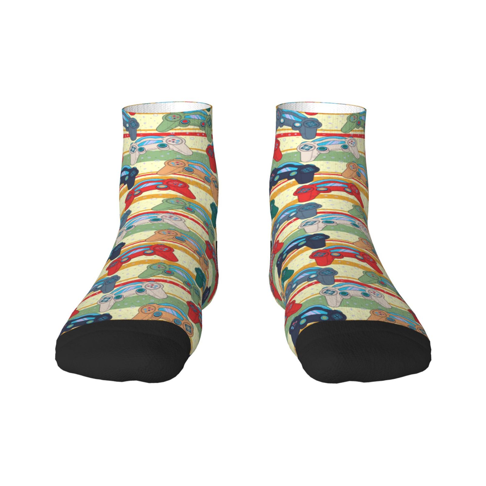 Salouo Retro With Joysticks Pattern Unisex Middle Tube Socks,Middle ...
