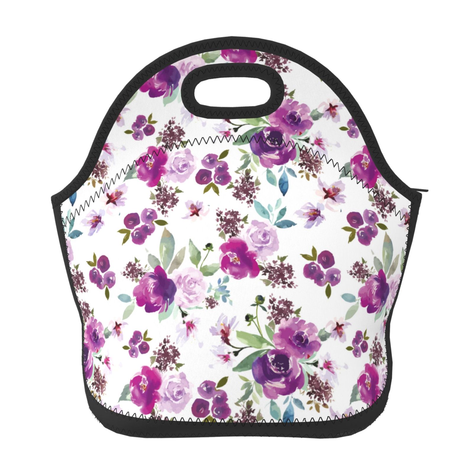 Salouo Rose Flowers for Lunch Tote,Lunch Bag Insulated Lunch Box ...