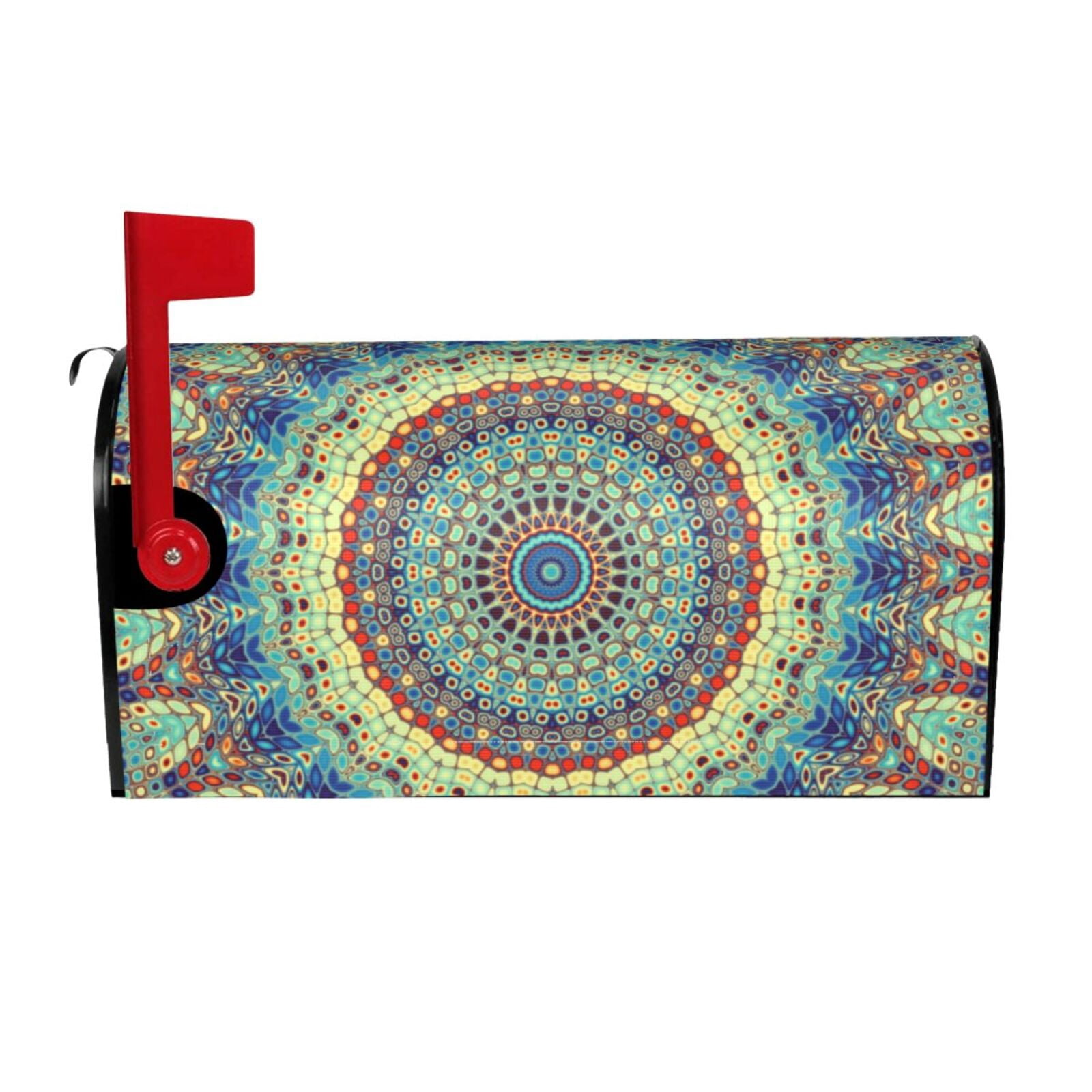 Salouo Round Mandala1 for Magnetic Mailbox Covers Waterproof Post Box ...