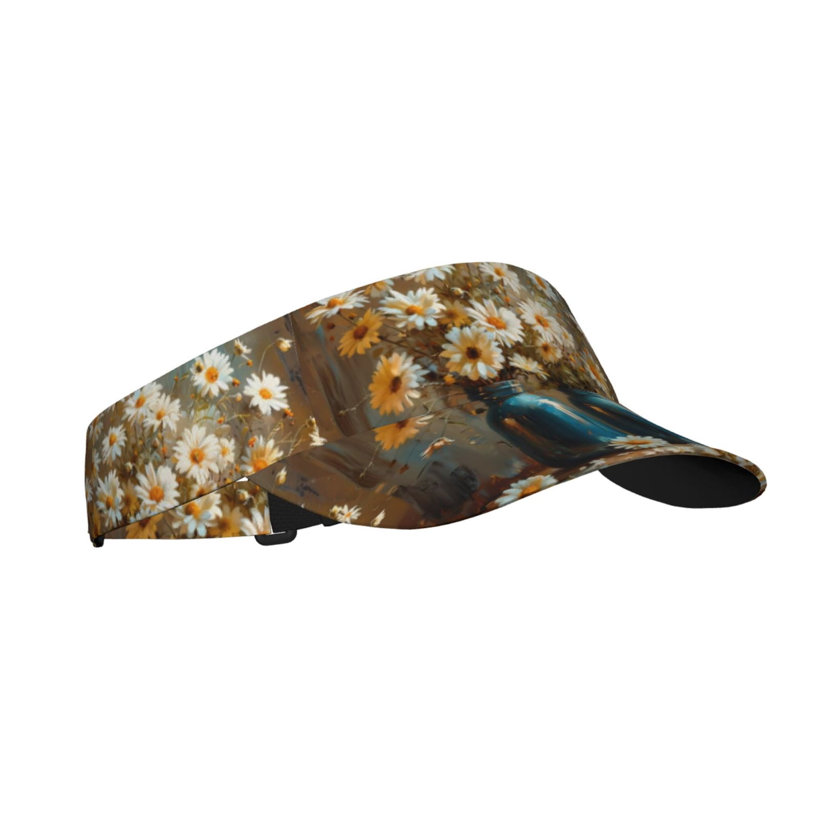 Salouo Rustic Daisy Mason Jars Pattern Sport Sun Visor Hats,1-Piece of ...
