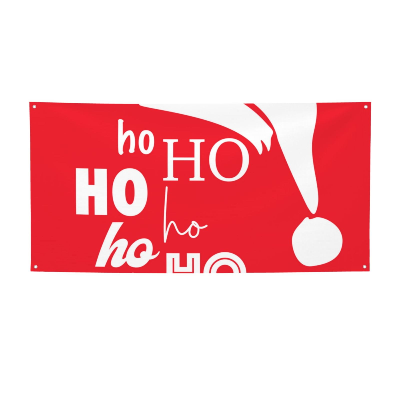Salouo Saying Ho Ho Ho Pattern Holiday Banner Outside Party Decoration ...