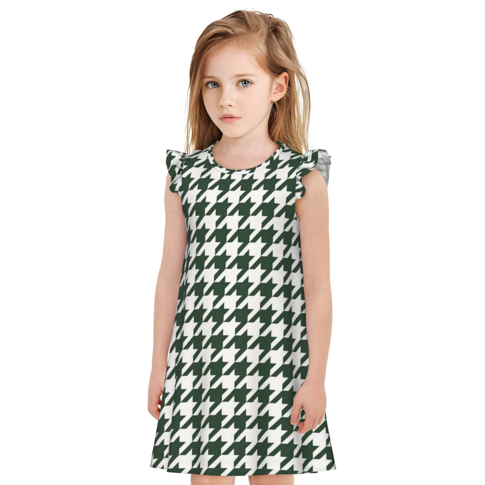 Salouo Scottish Checkered Print Nightgowns for Girls,Cute kid’s Pajamas ...