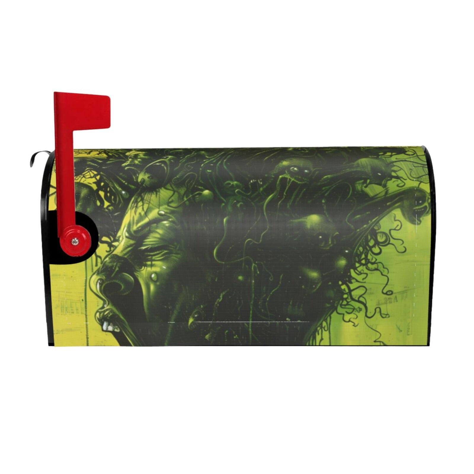 Salouo Screaming Horror Art for Magnetic Mailbox Covers Waterproof Post ...