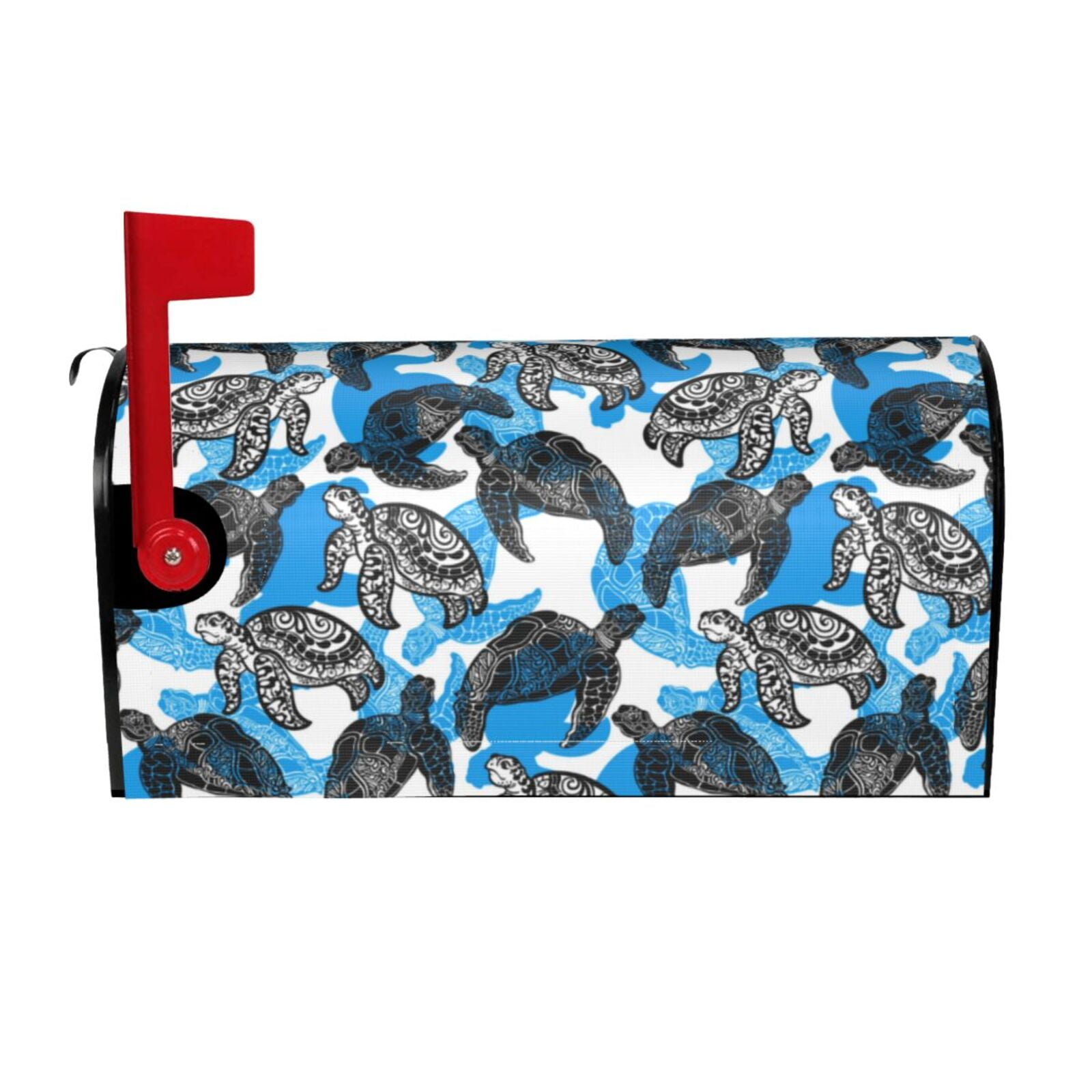 Salouo Sea Turtle Life for Magnetic Mailbox Covers Waterproof Post Box ...