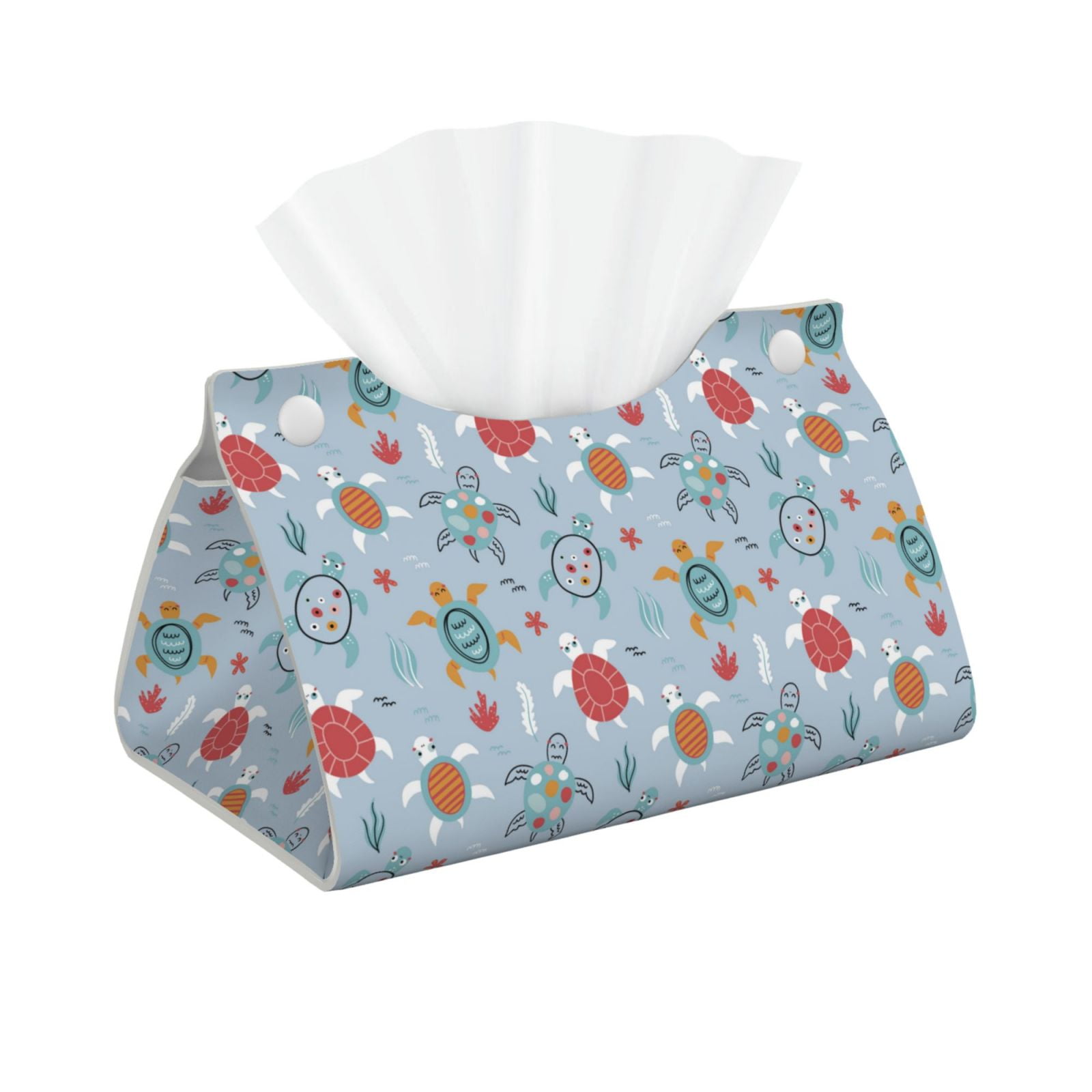 Salouo Sea Turtle Pattern Long Tissue Box Cover Rectangular–Plus Size ...