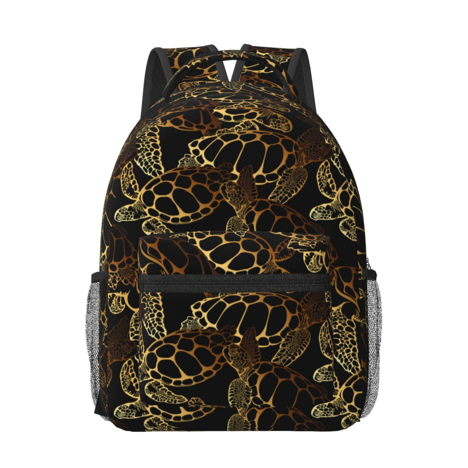 Salouo Sea Turtle With Ocean Print Laptop Backpack 16.5'' Daypack Carry ...