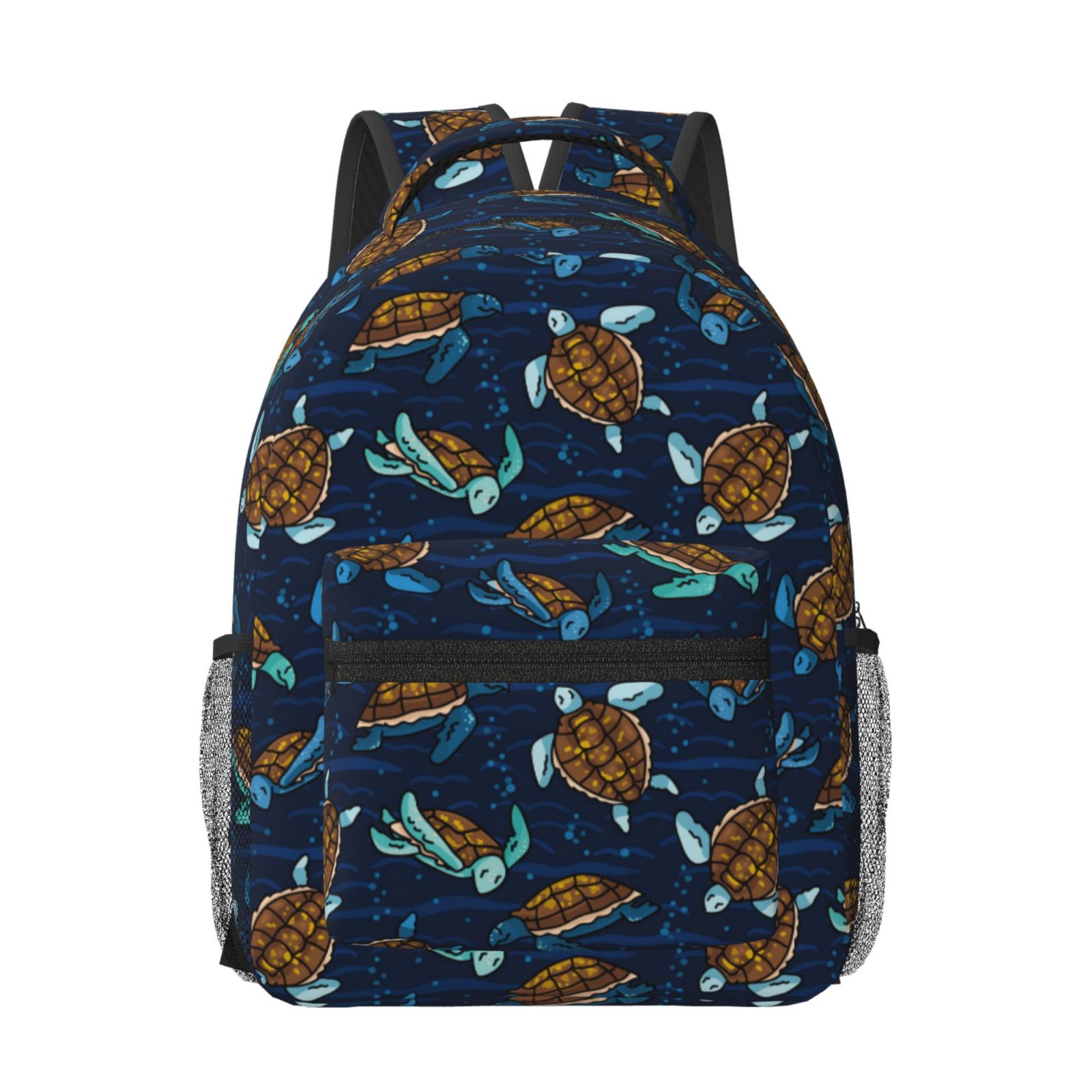 Salouo Sea Turtles Swimming Print Laptop Backpack 16.5'' Daypack Carry ...