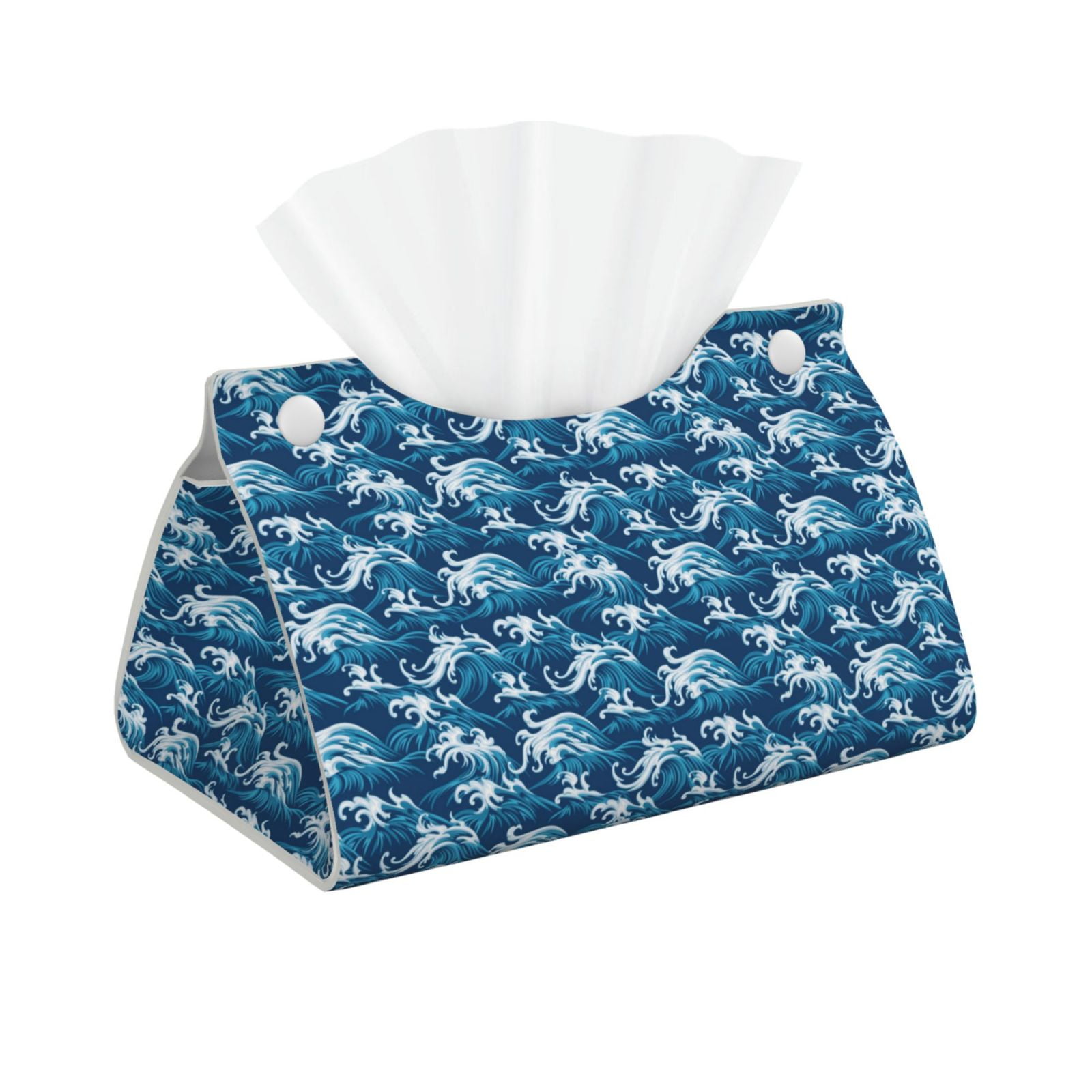Salouo Sea Water Wave Pattern Long Tissue Box Cover Rectangular–Plus ...