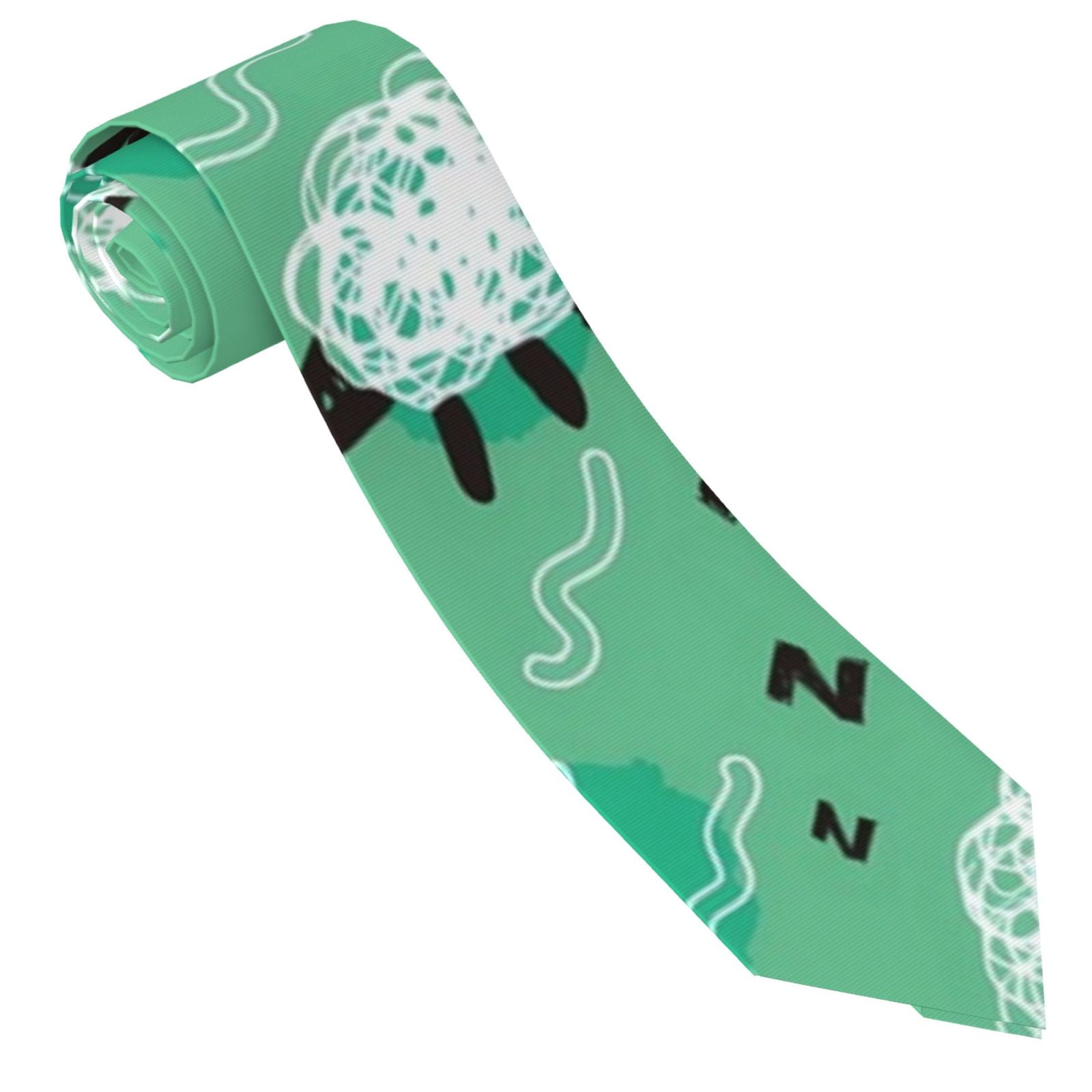 Salouo Sheep Zzz Pattern Men's Silk Ties 4.7"Necktie for Men Formal ...