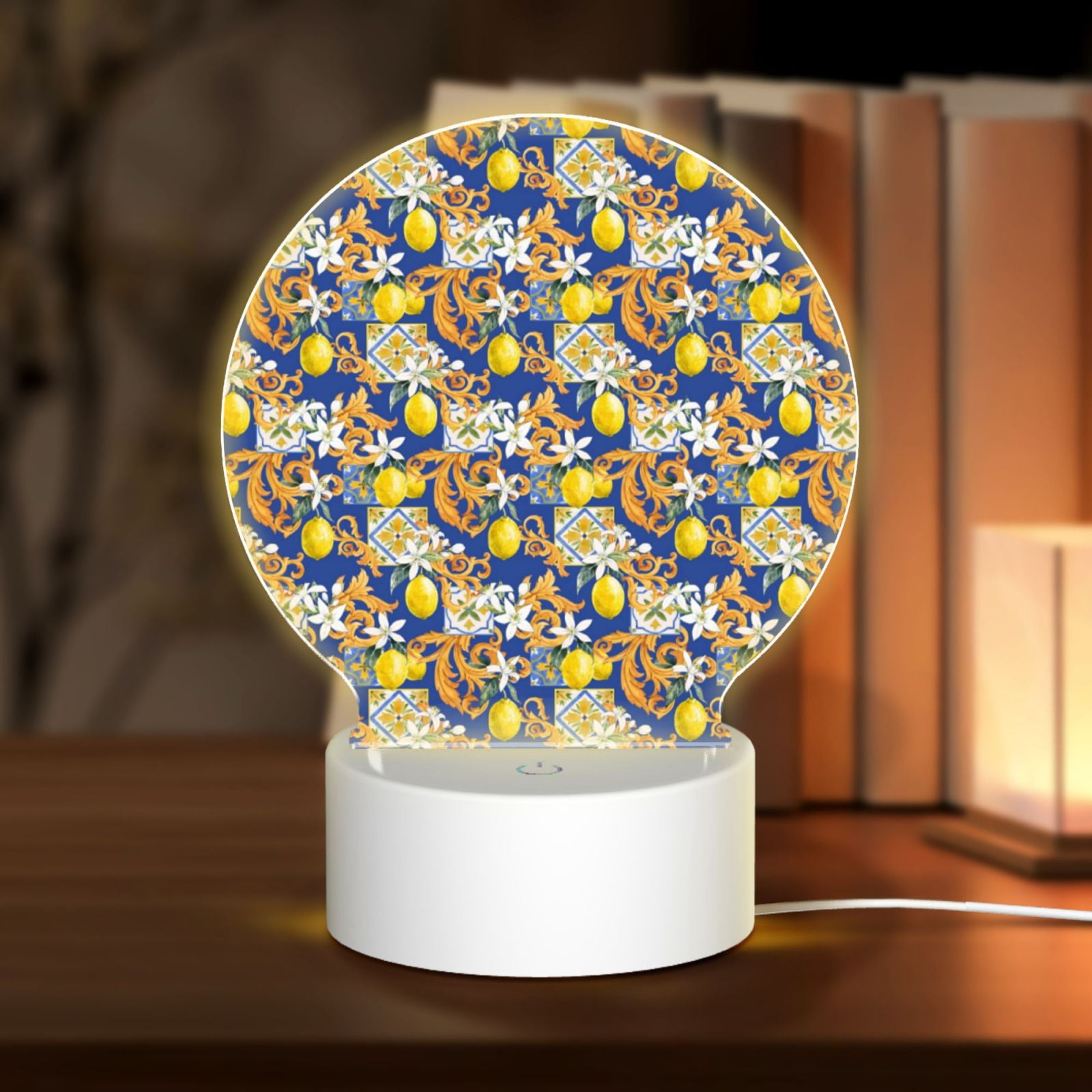 Salouo Sicilian Style for Round Acrylic Night Light - Acrylic Sheets ...