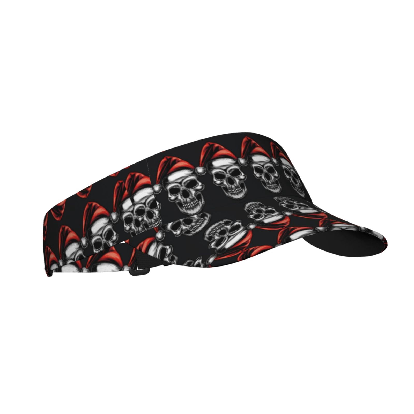 Salouo Skull santa hat Pattern Sport Sun Visor Hats,1-Piece of Adult ...