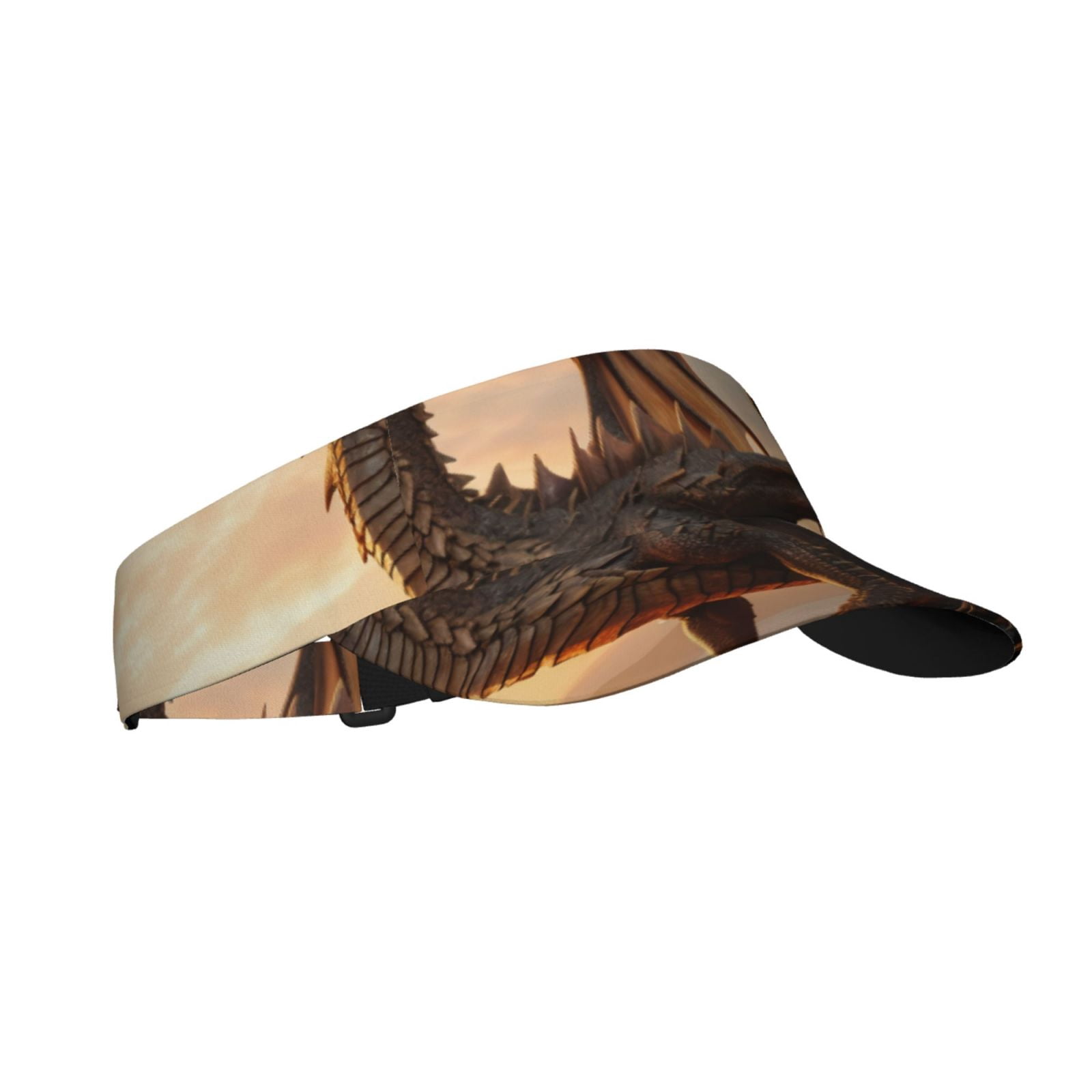 Salouo Sky Sunset Bronze Dragon Pattern Sport Sun Visor Hats,1-Piece of ...