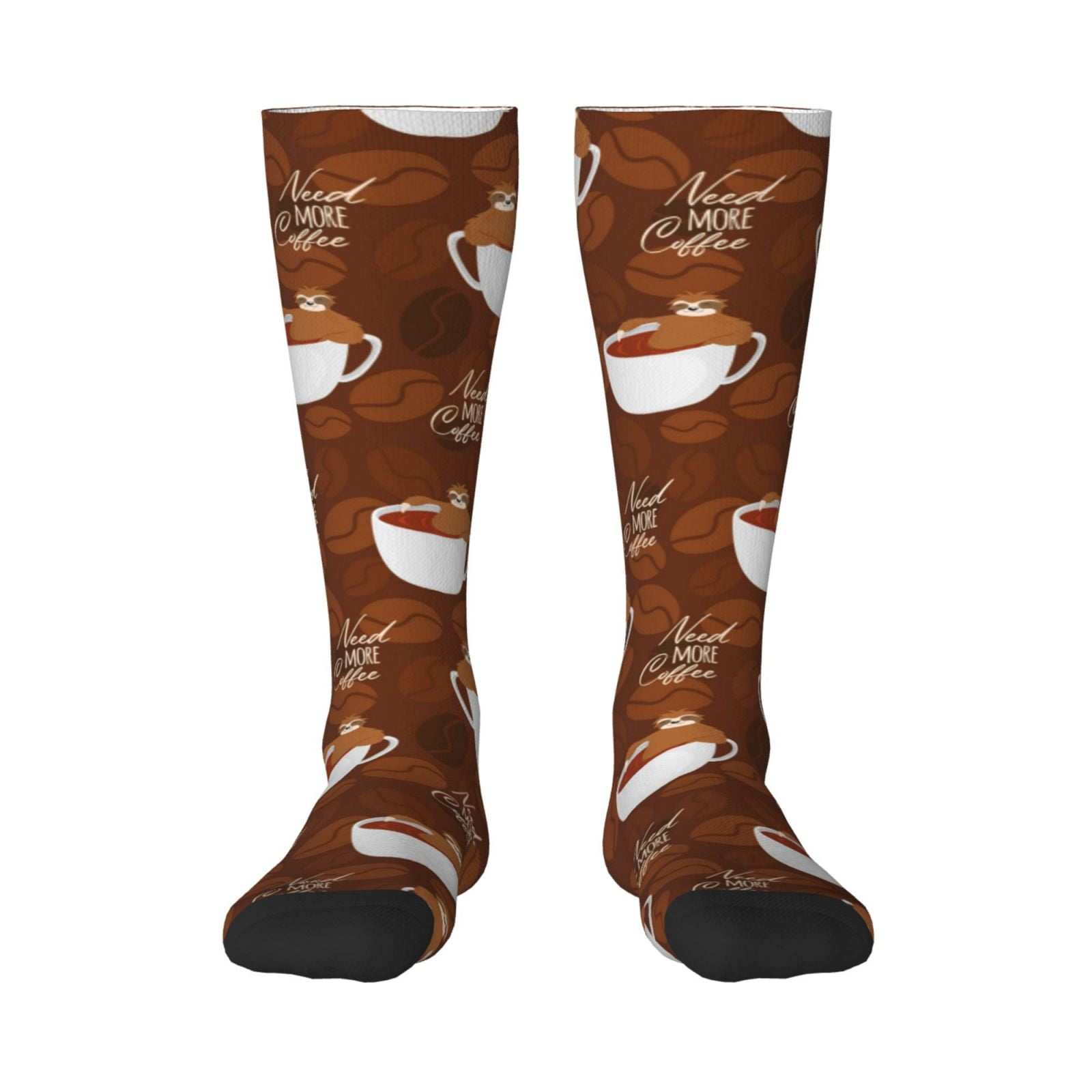 Salouo Sloths Need More Coffee Print Women's Men's Ankle Socks 1-pack ...