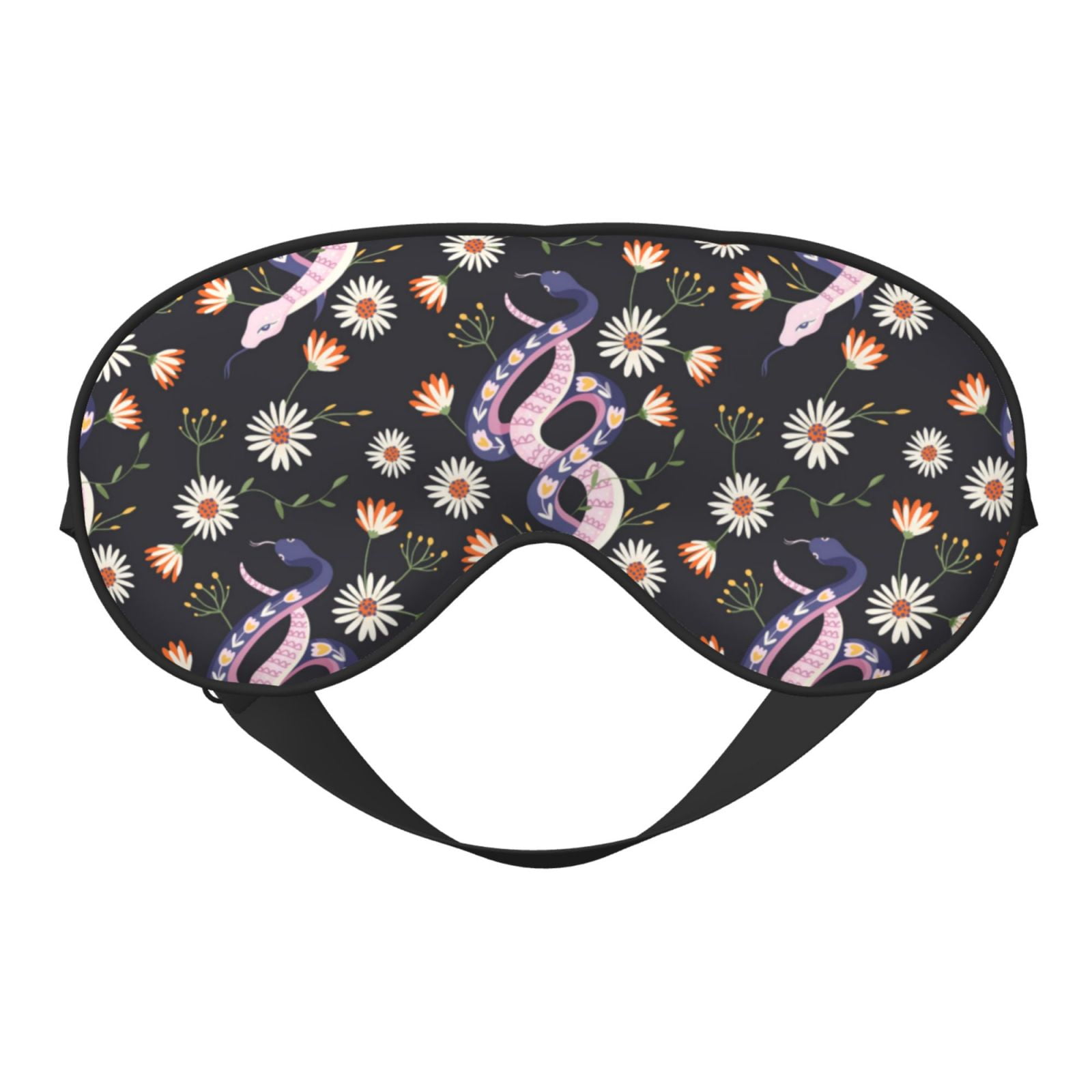 Salouo Snake And Floral1 Pattern Sleep Mask,Sleep Eye Mask & Blindfold ...