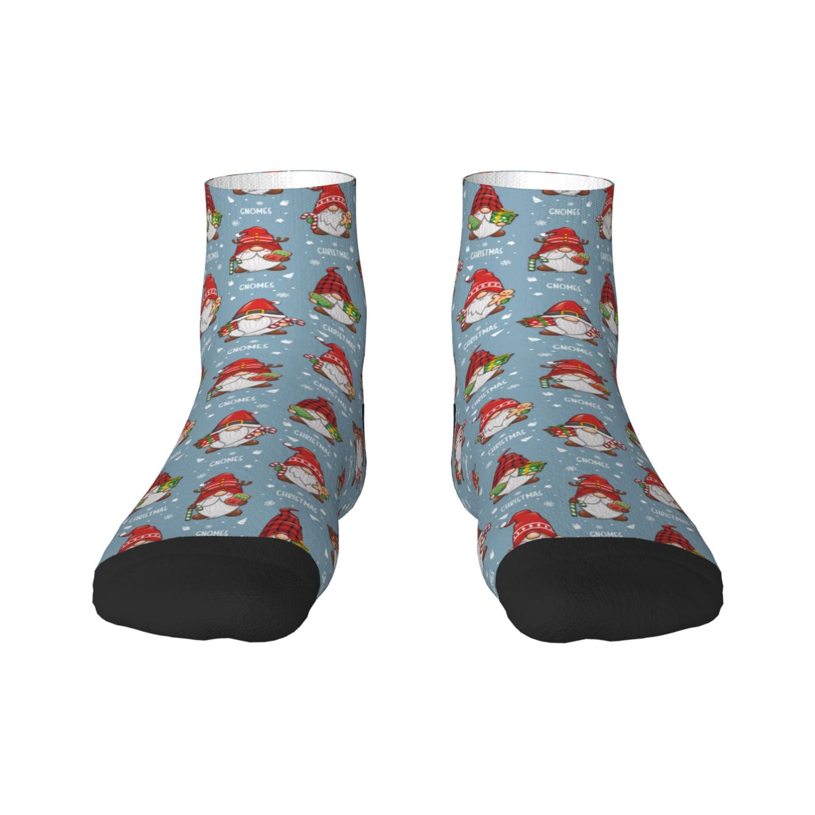 Salouo Snowflake Christmas gnome Pattern Unisex Middle Tube Socks ...