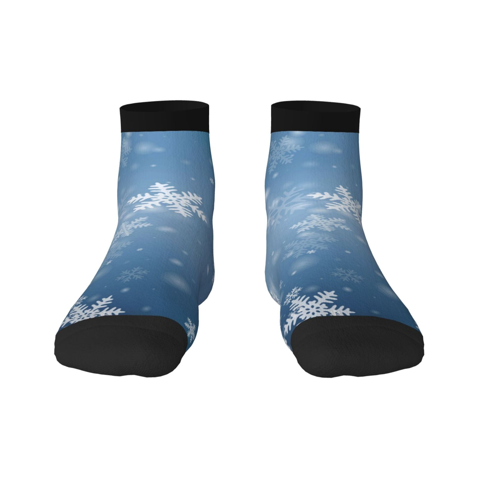 Salouo Snowflakes1 Pattern Unisex Middle Tube Socks,Middle-Finger Knee ...