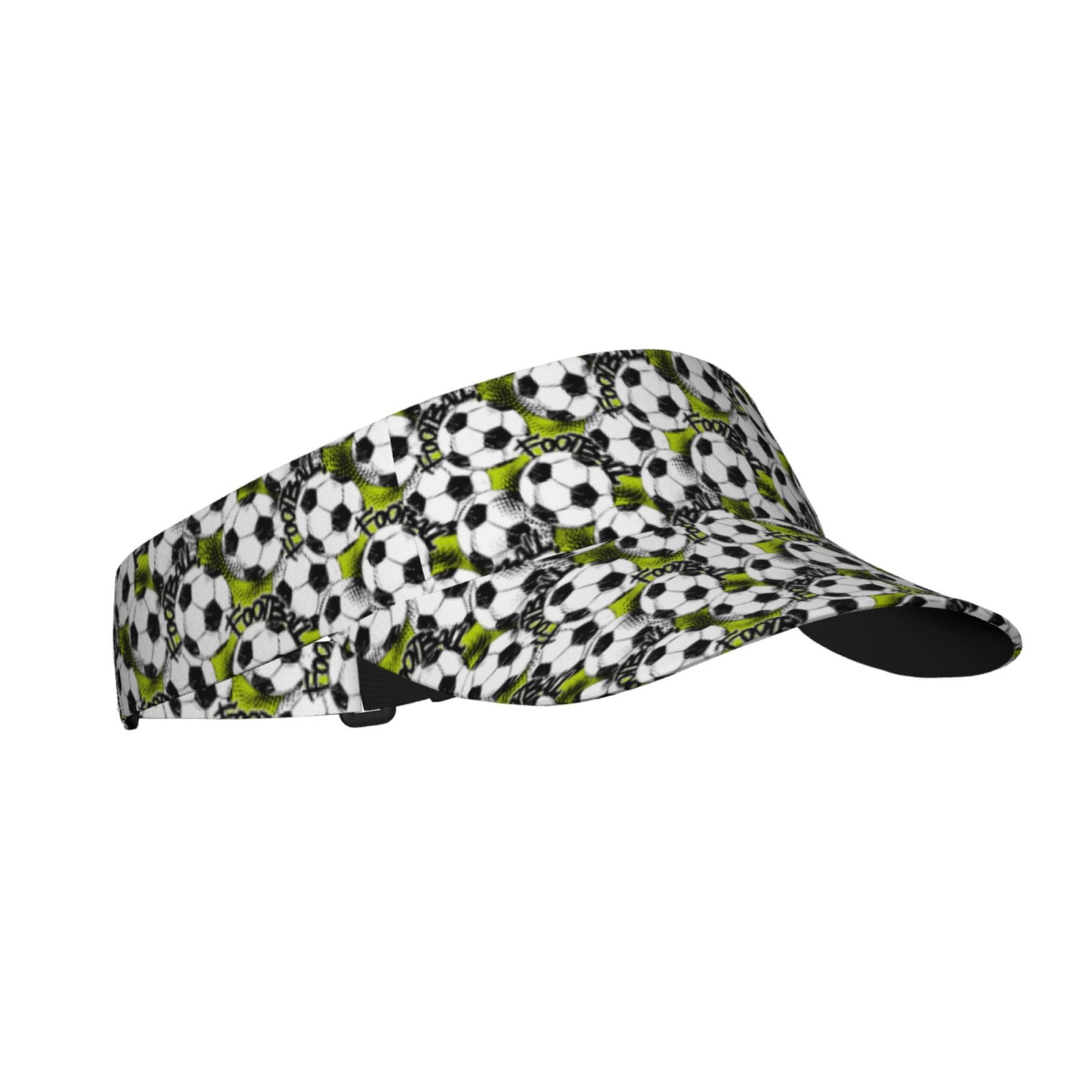 Salouo Soccer and Football Pattern Sport Sun Visor Hats,1-Piece of ...